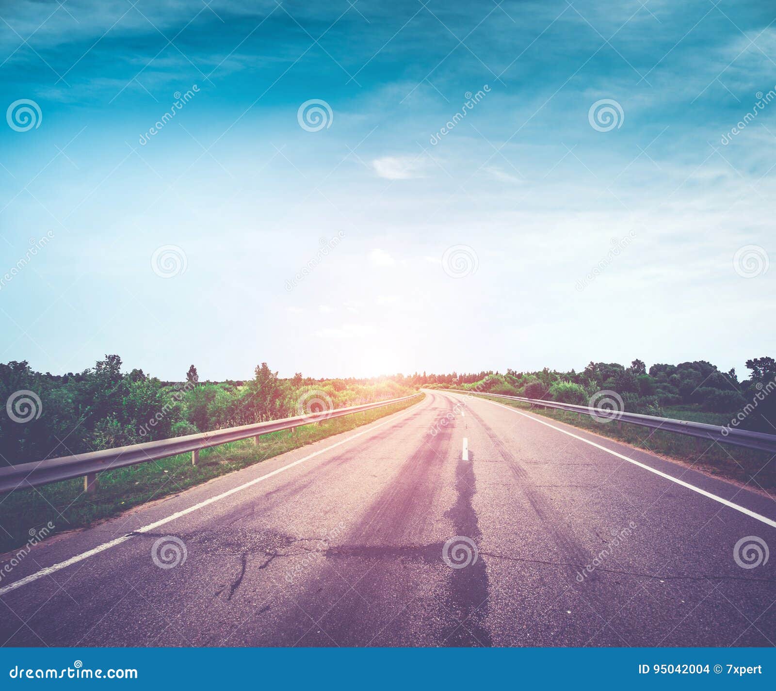 Road way forward direction stock photo. Image of evening - 95042004