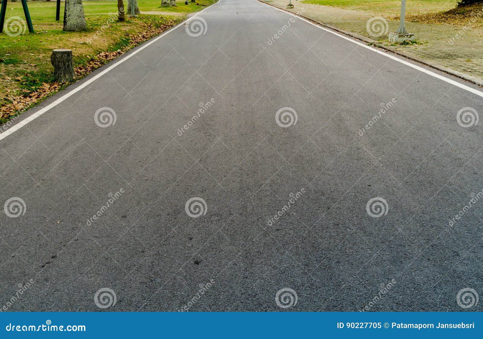 Road with white sign line stock image. Image of tarmac - 90227705