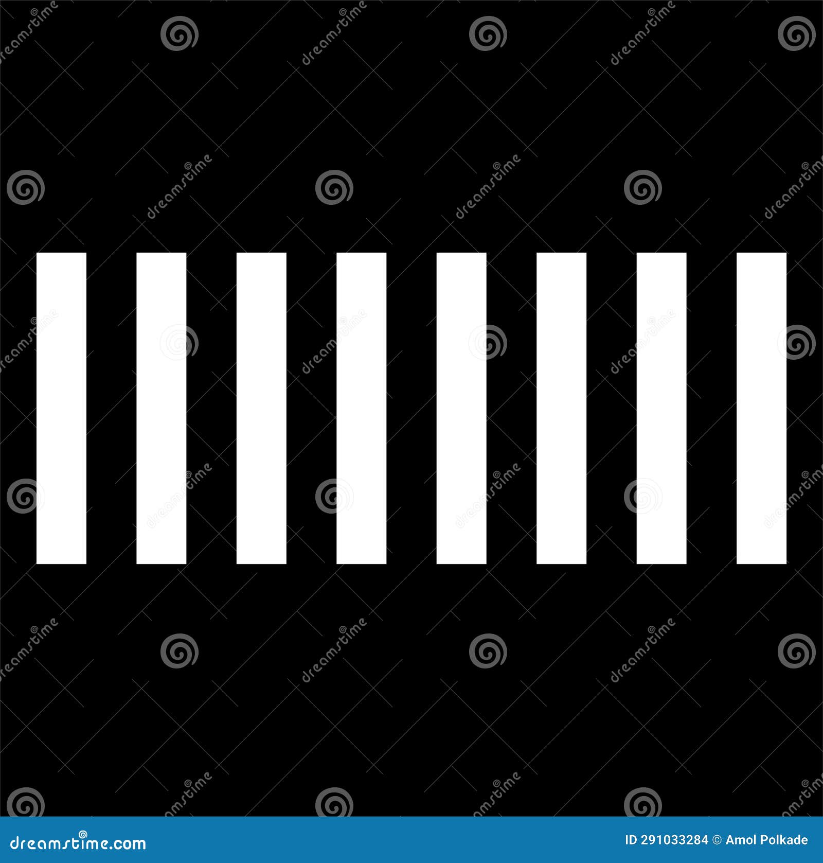 Road White Zebra Crossing Vector Illustration Stock Vector ...