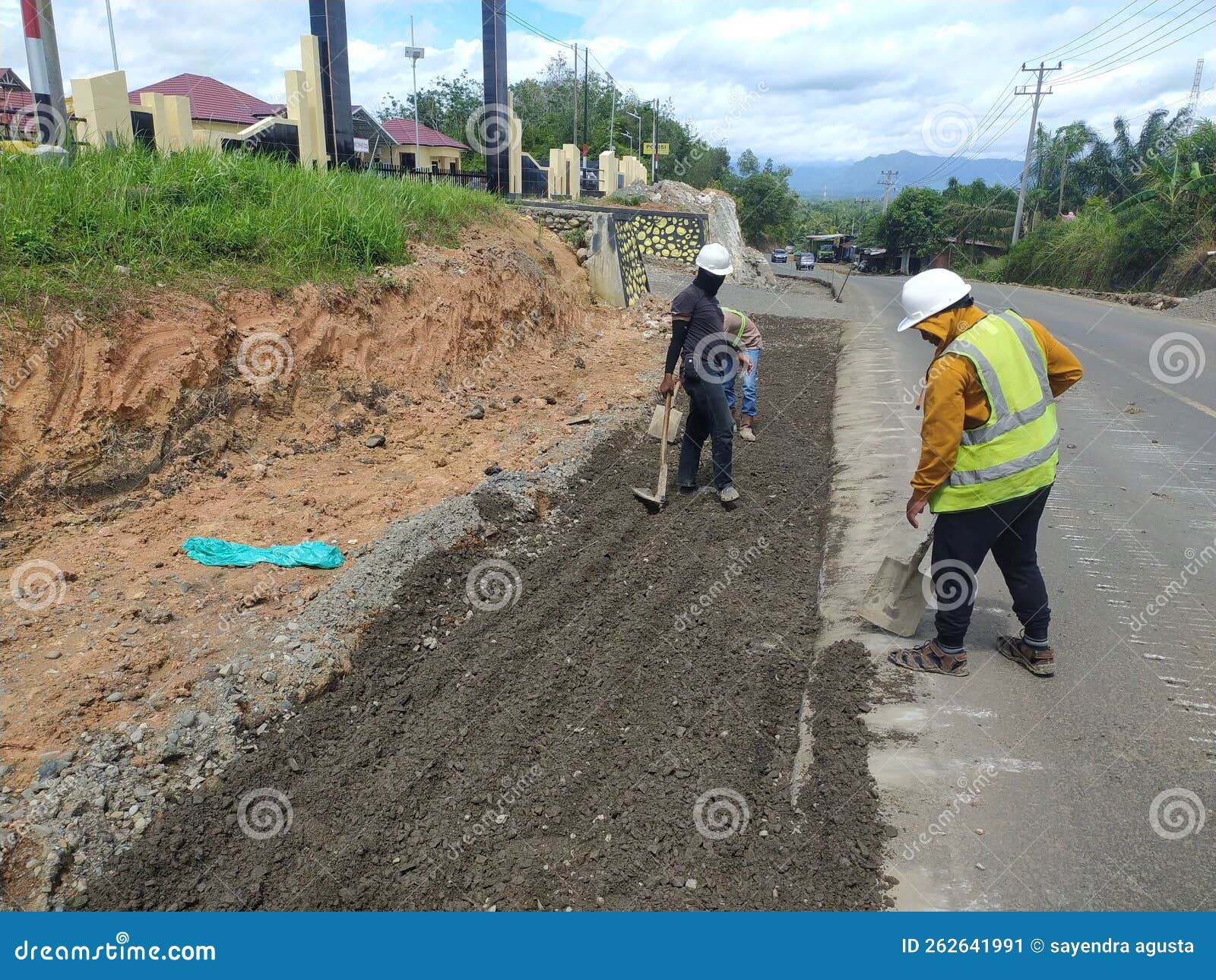 Road Widening Excavation Works Editorial Photo - Image of tree, vehicle ...