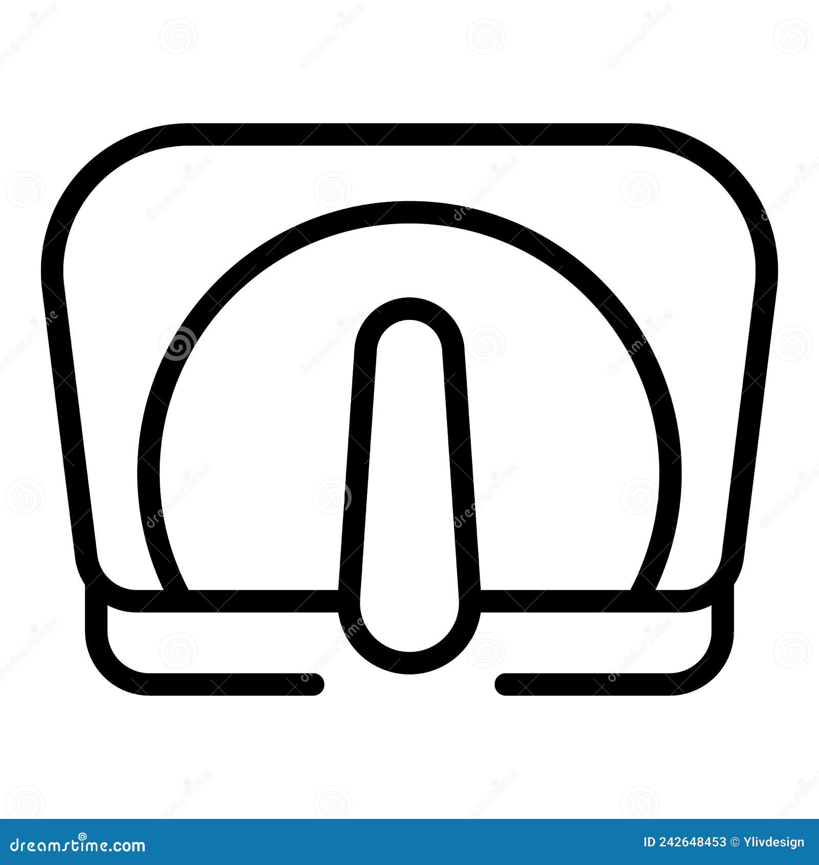 Road Windshield Wiper Icon Outline Vector. Car Windscreen Stock Vector ...
