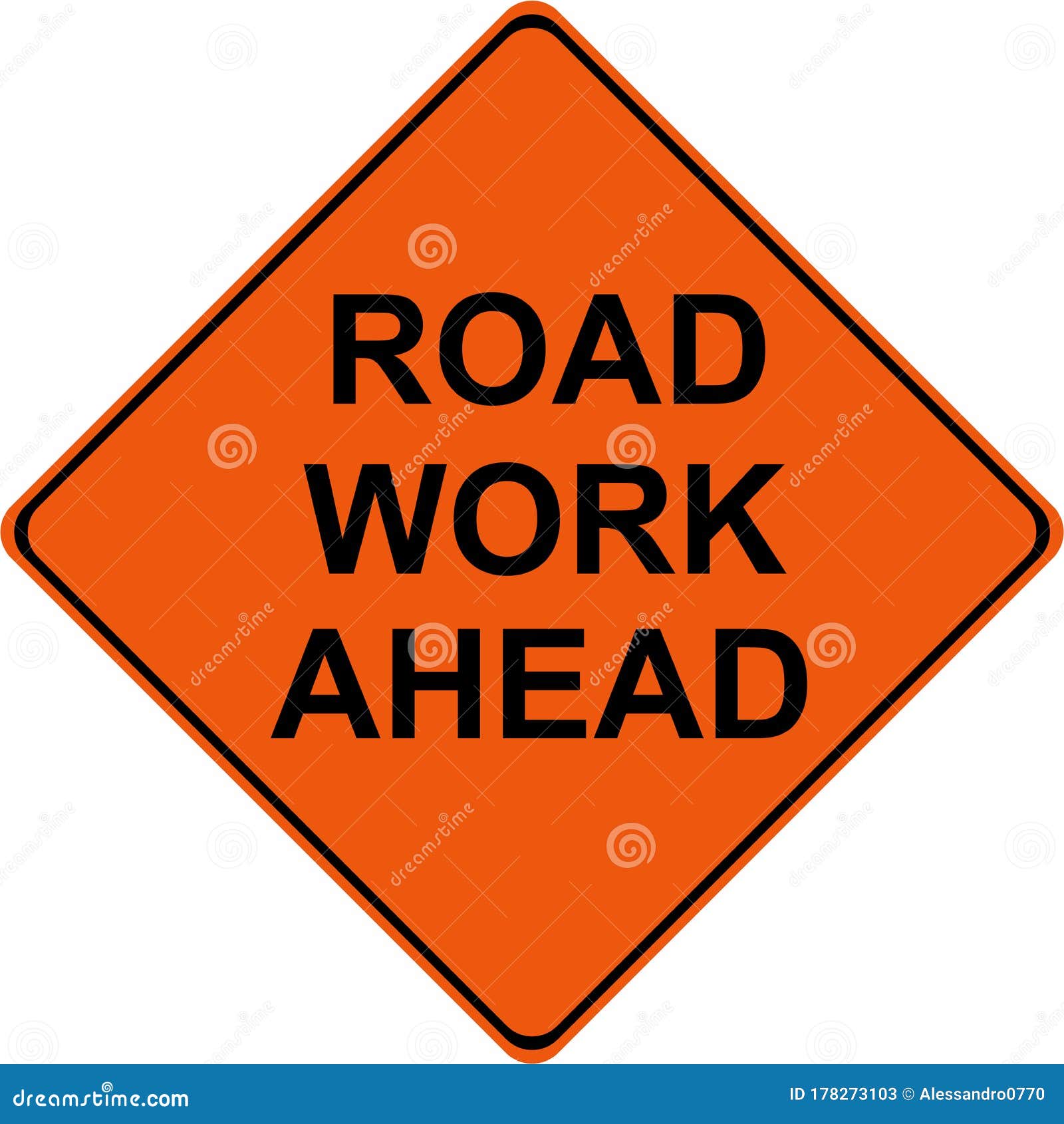 Road Work Symbols Royalty-Free Illustration | CartoonDealer.com #41284620
