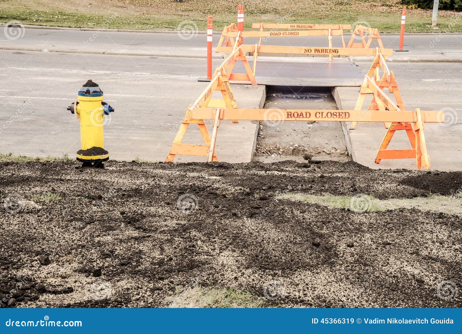Road work stock image. Image of safety, reason, urban - 45366319