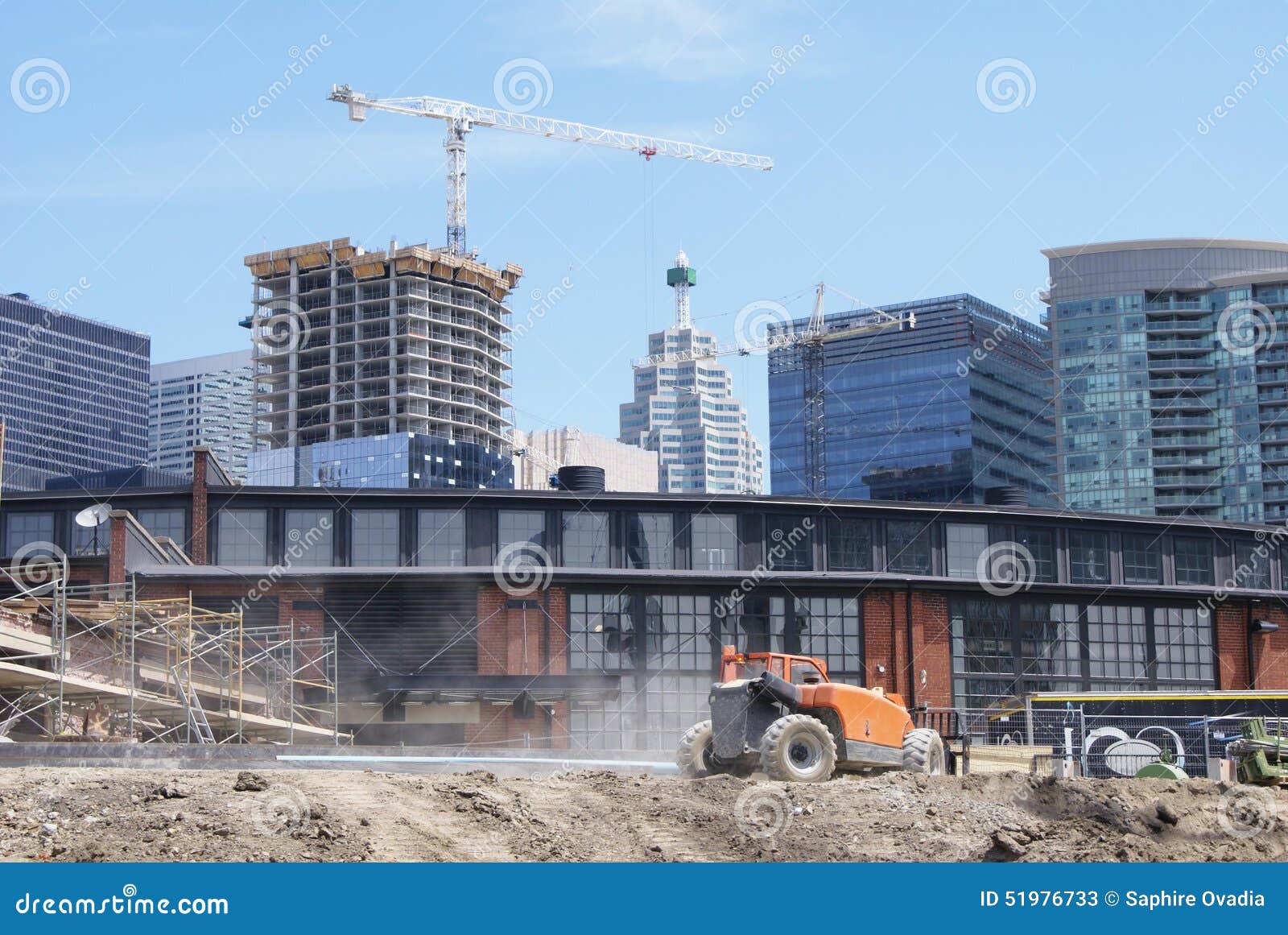 Road Work. Construction Site. Road Work Machine Stock Image - Image of ...
