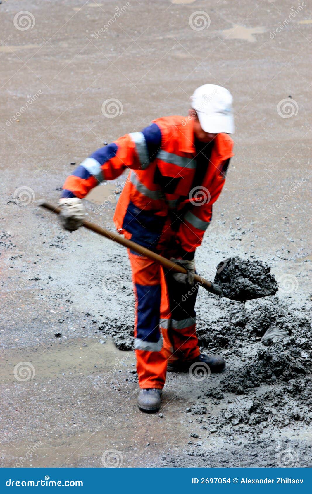 Road worker stock photo. Image of worker, concrete, site - 2697054