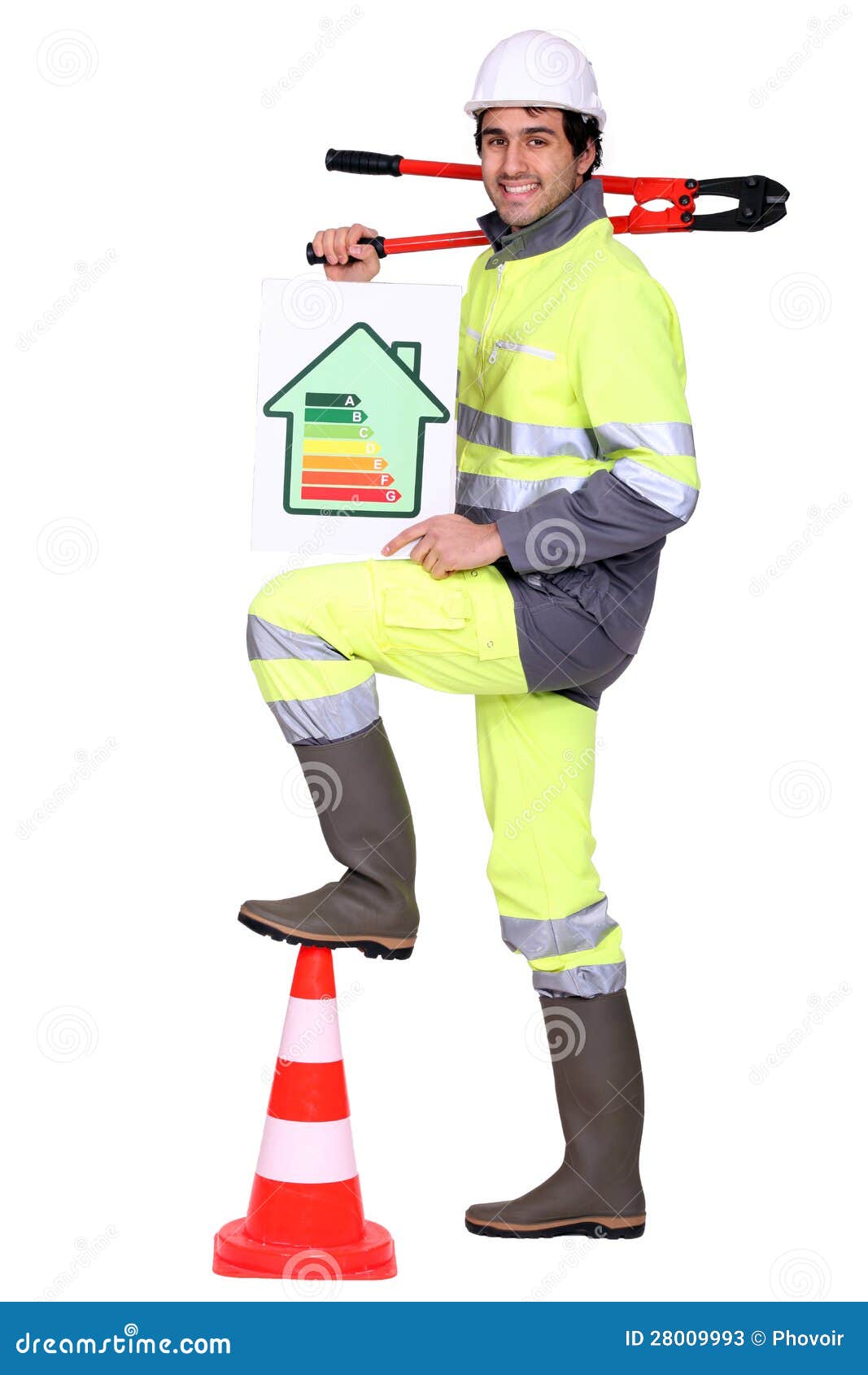 Road Worker Mounting U-ditch, U-shaped Water Channel Construction ...
