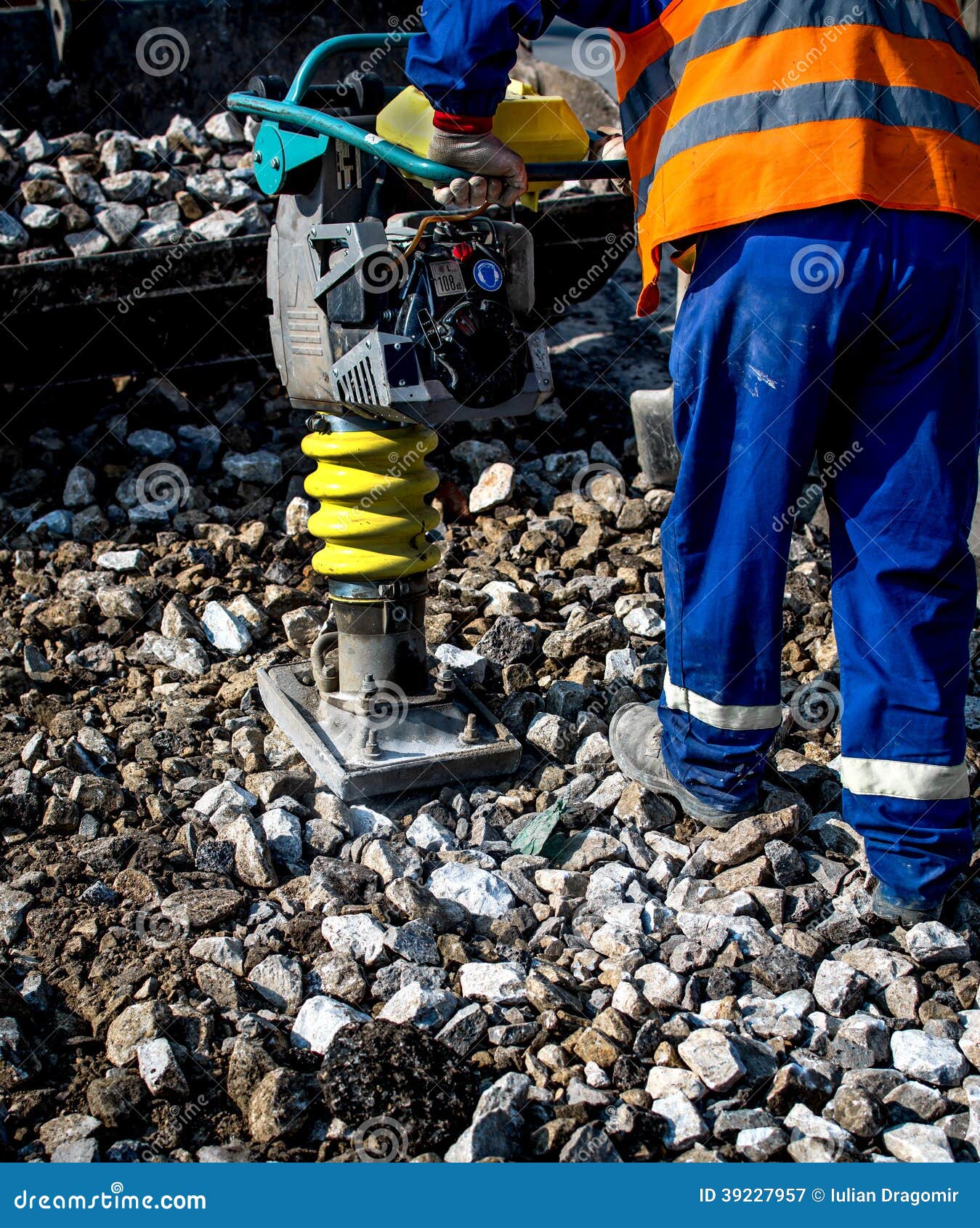 Road Worker stock image. Image of working, pound, tread - 39227957