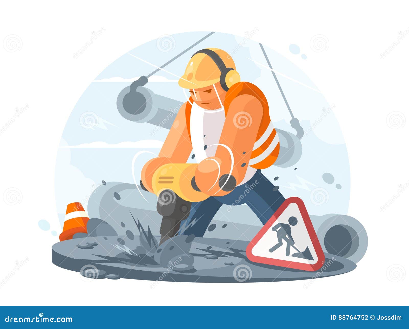 Road Worker Stock Illustrations – 7,343 Road Worker Stock Illustrations ...