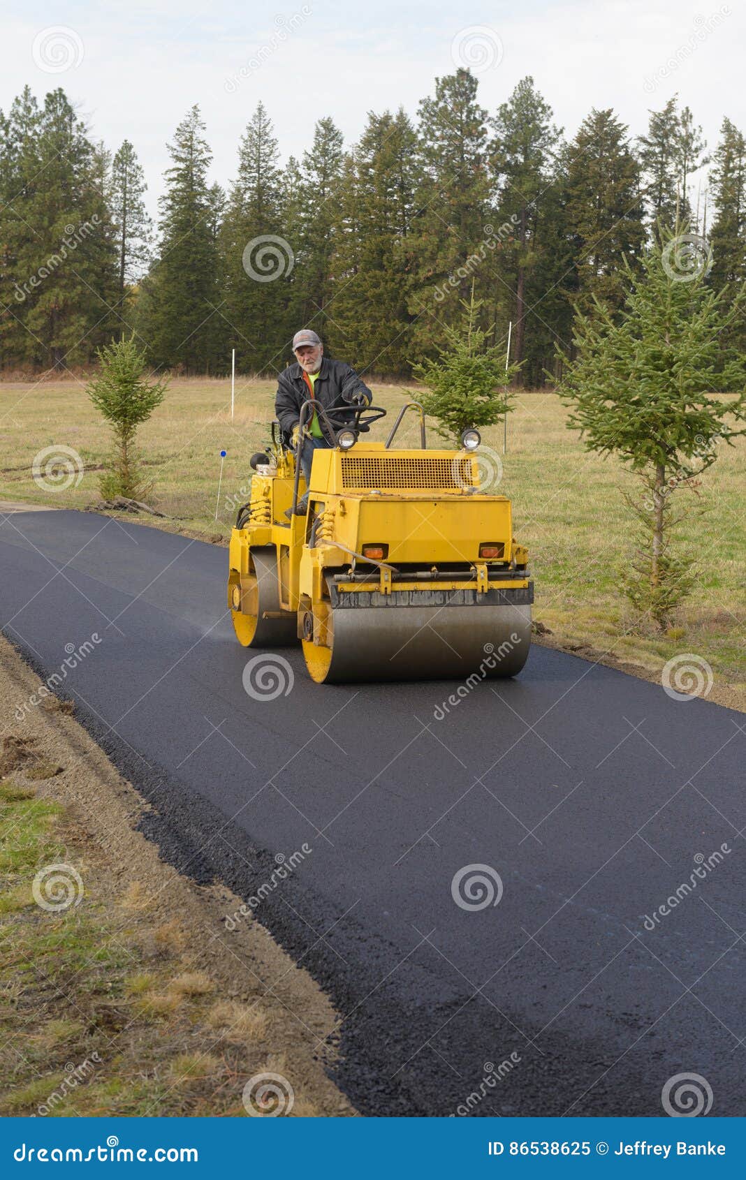 Road Workers Fixing Driveway Editorial Image - Image of equipment ...