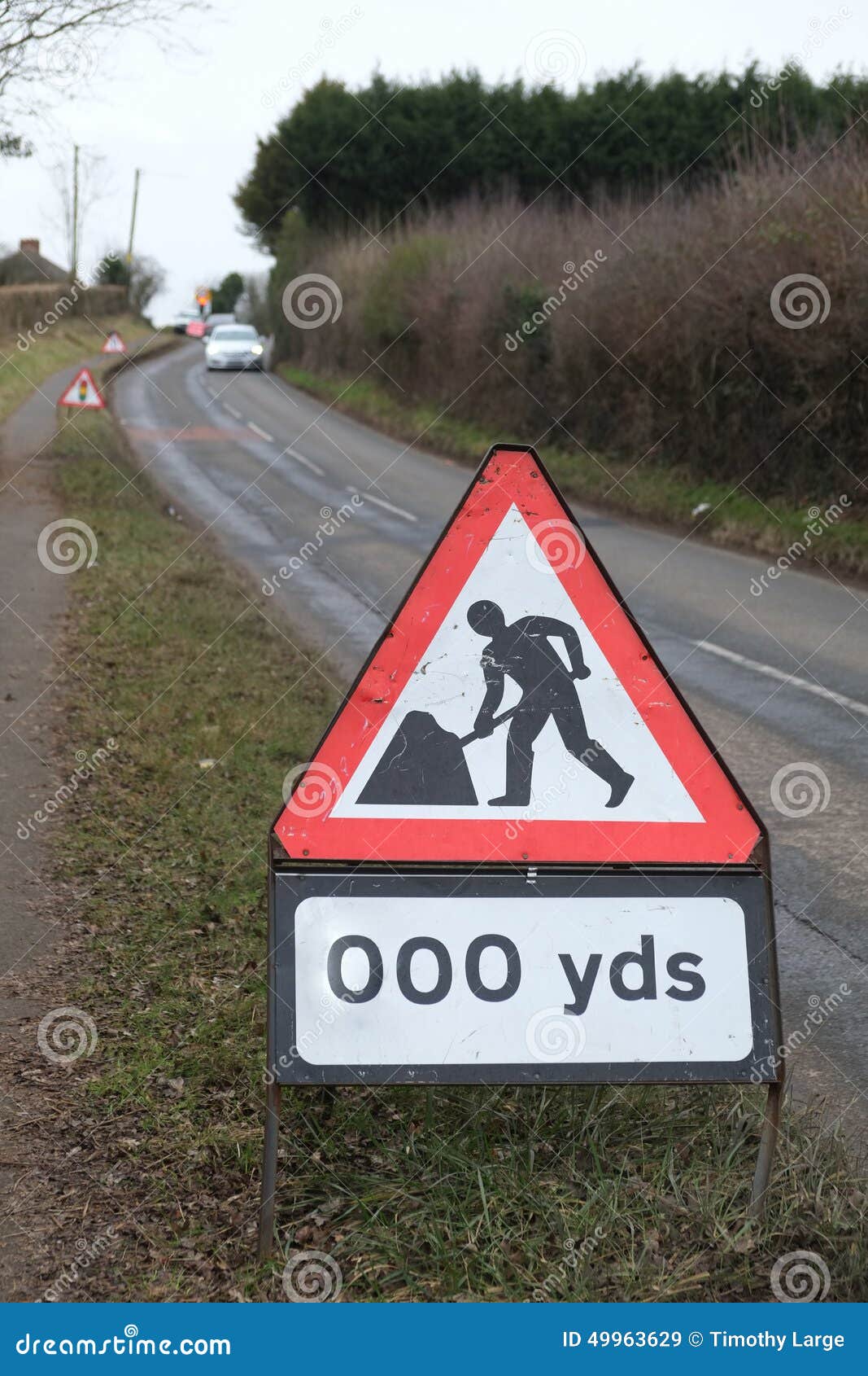 Road works sign editorial stock image. Image of road - 49963629