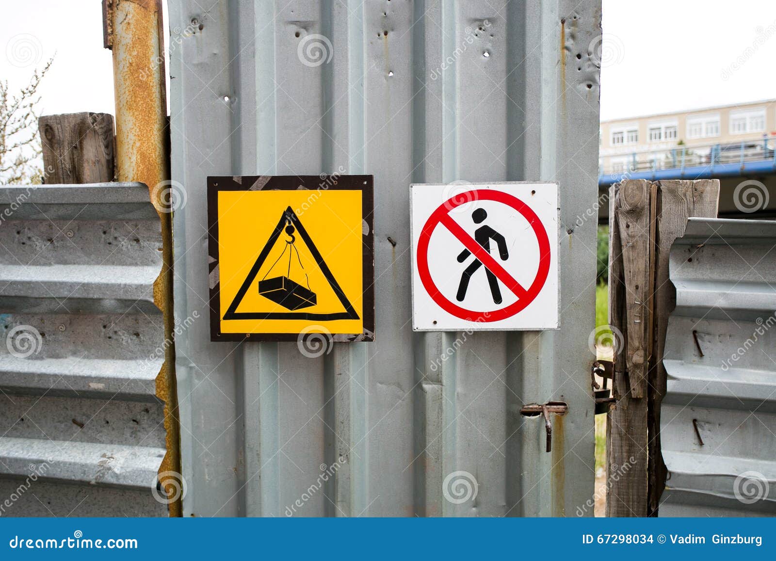Road works sign stock photo. Image of sign, orange, triangle - 67298034