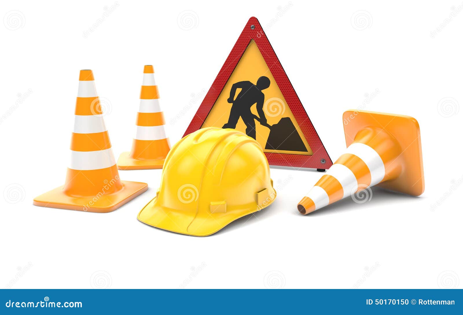 Road Works. Red Stop Sign. Restriction Of Movement And Traffic. Open ...