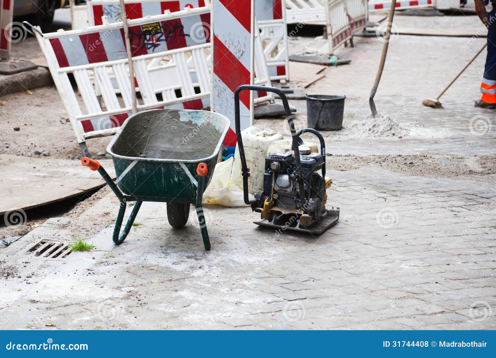 Road works stock photo. Image of working, lroadworks - 31744408