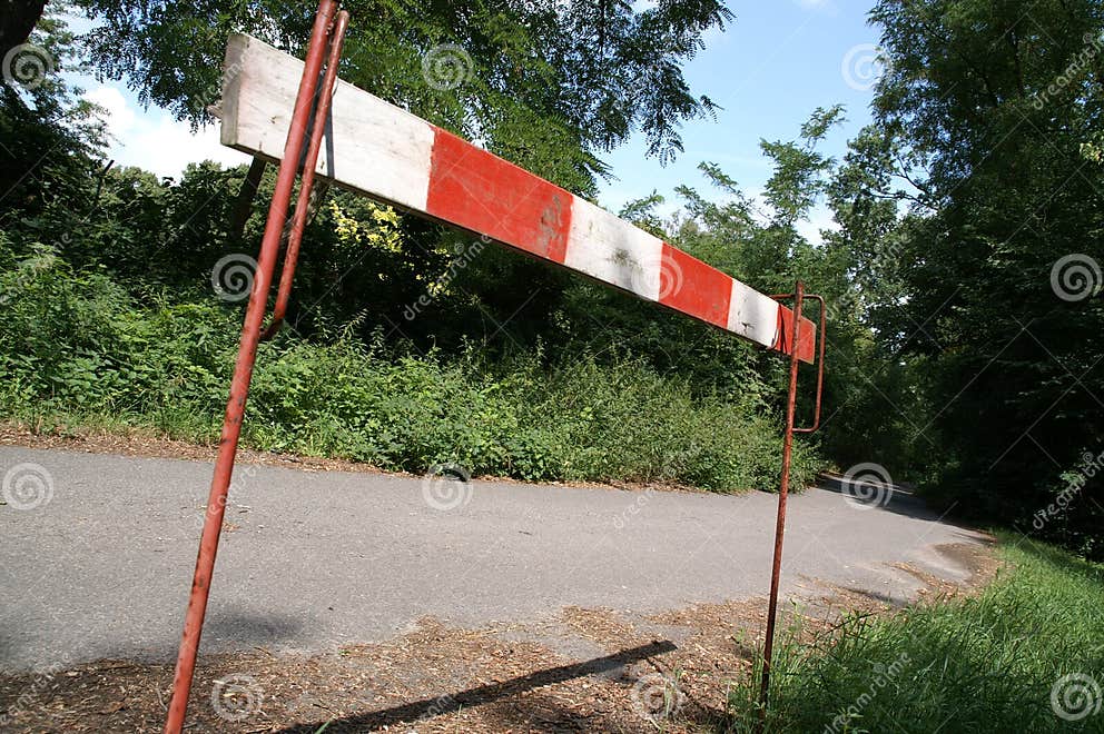 Roadblock 2 stock image. Image of diminishing, object - 1085583