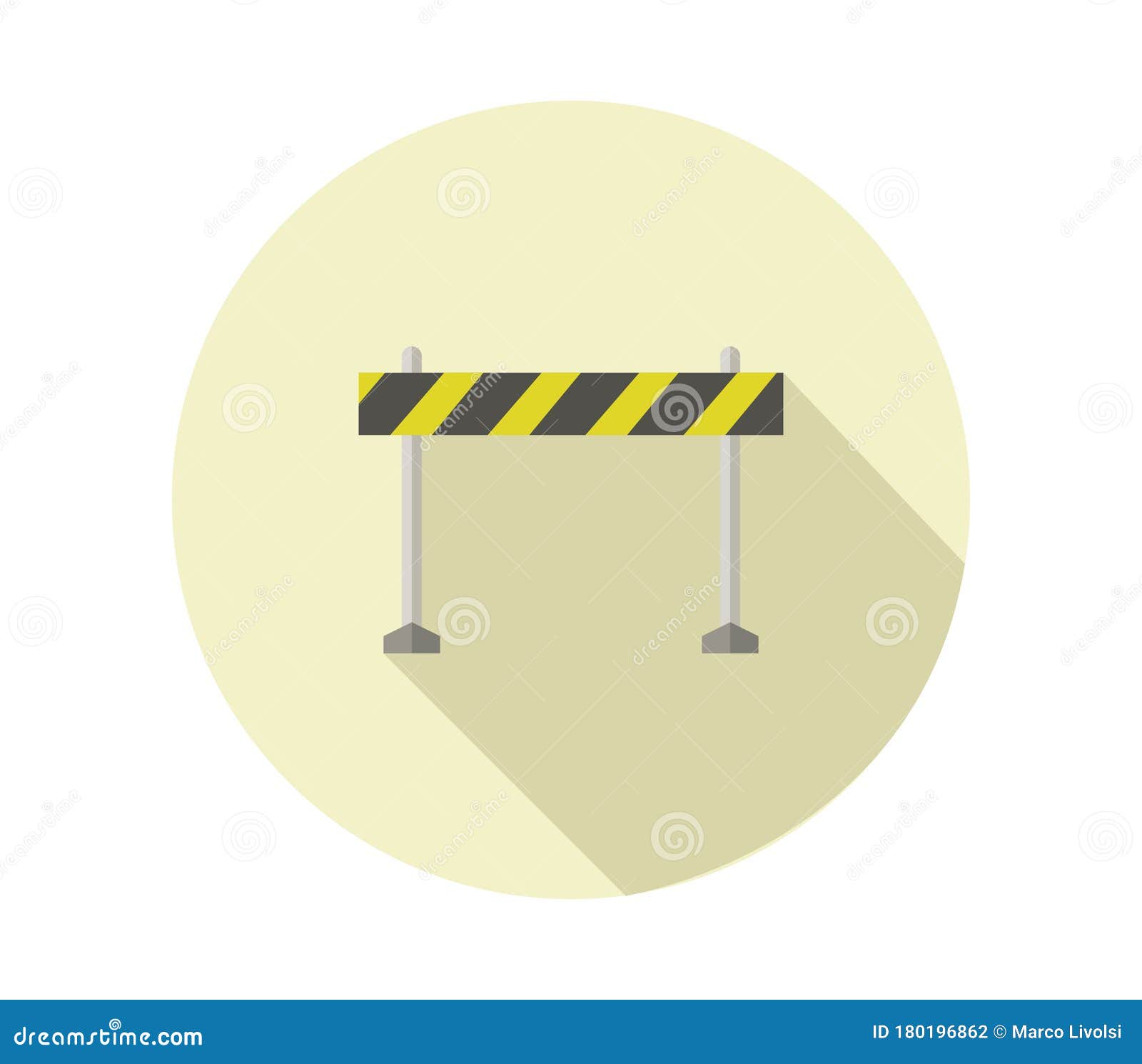 Roadblock Icon Vector. Boundary Illustration Symbol. Obstacle Logo ...