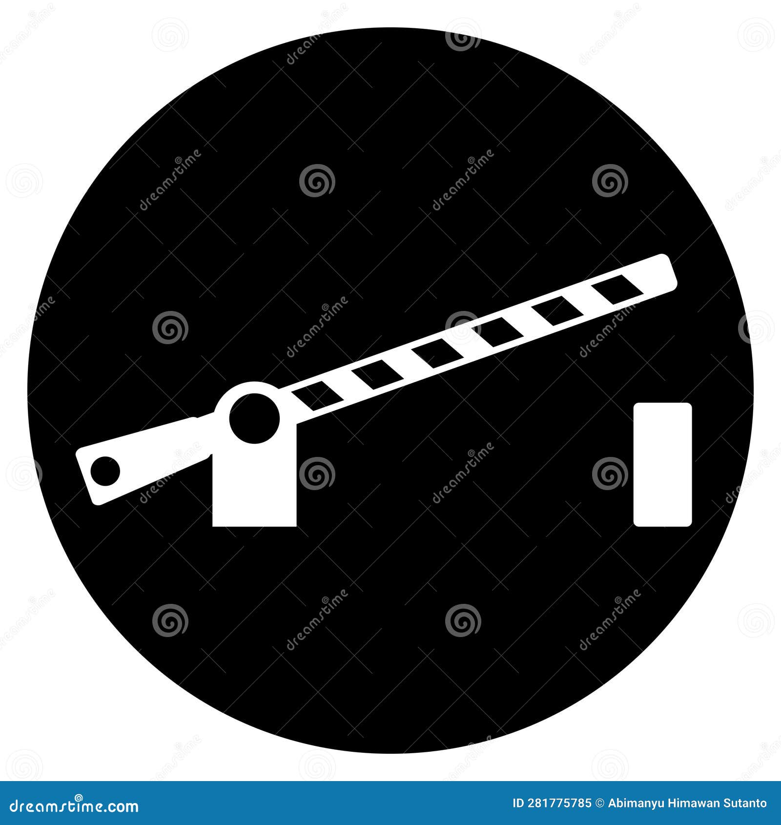 Roadblock icon vector stock vector. Illustration of transportation ...