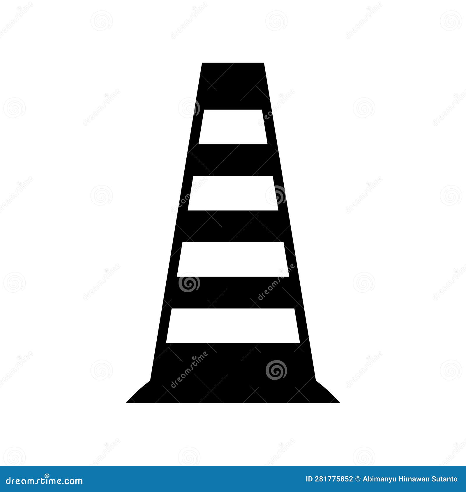 Roadblock icon vector stock vector. Illustration of caution - 281775852