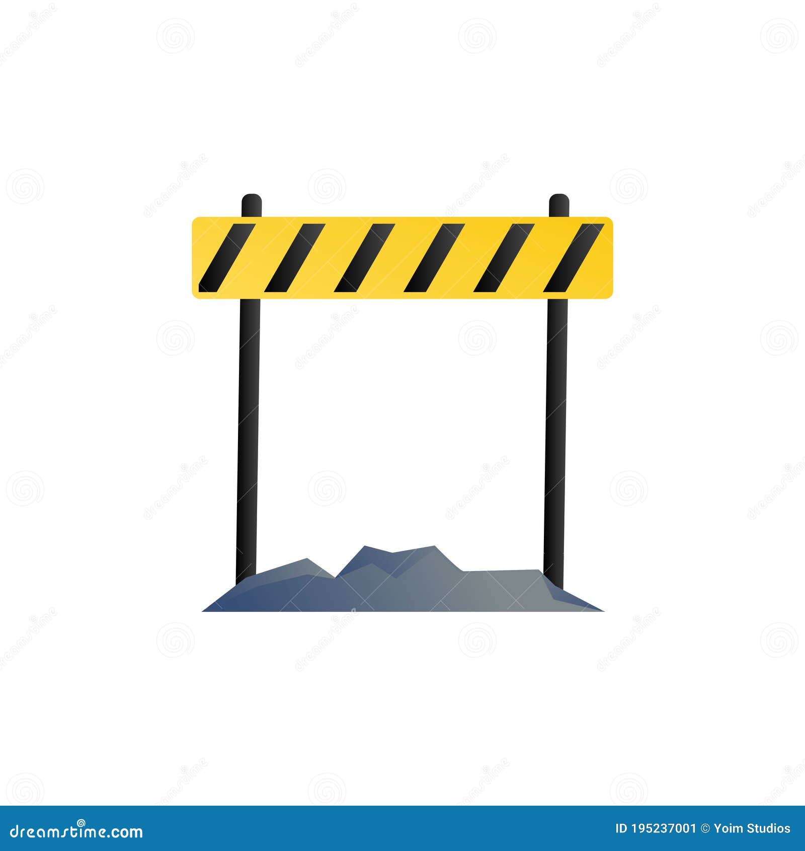 Roadblock Vector Design Template Illustration Stock Vector ...