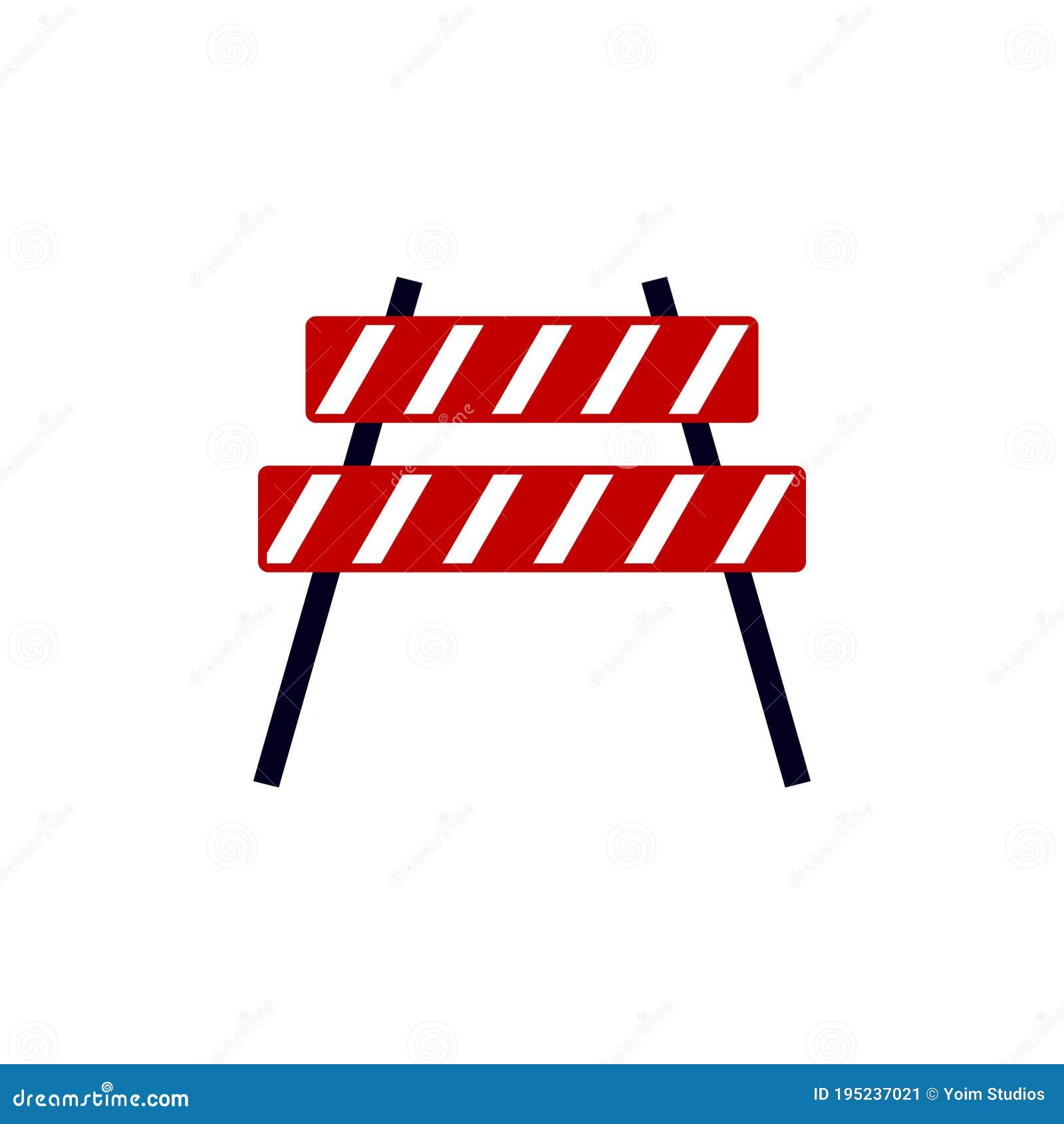Roadblock Vector Design Template Illustration Stock Vector ...
