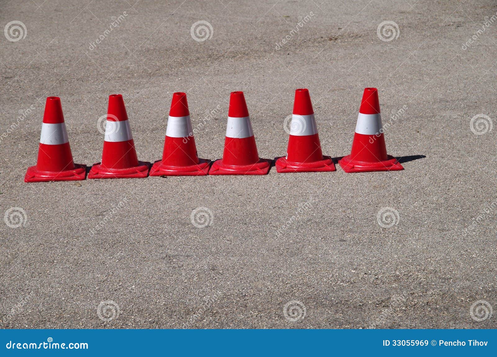 Roadblocks stock image. Image of color, works, asphalt - 33055969