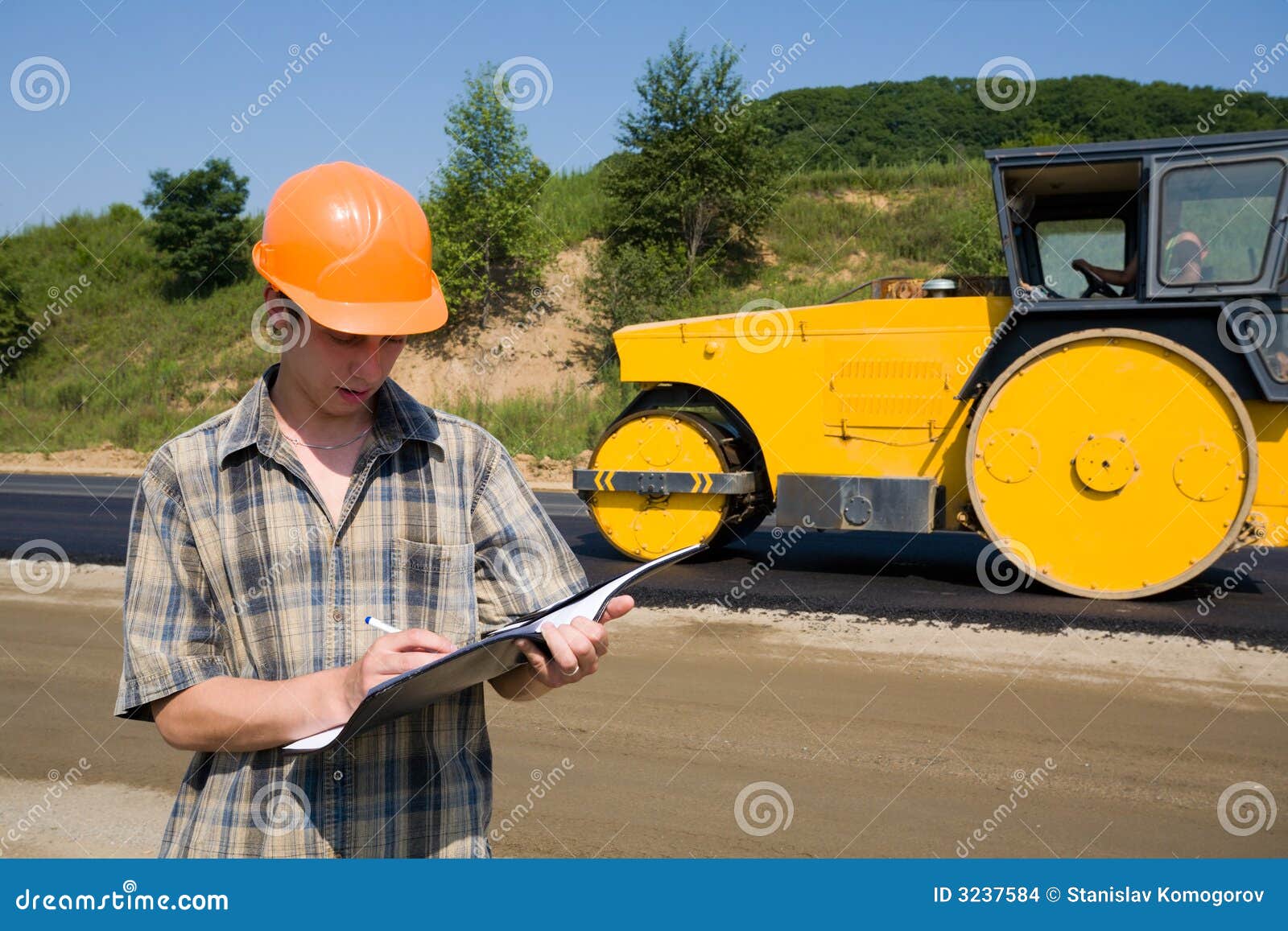 Roadman stock photo. Image of gravel, labor, business - 3237584