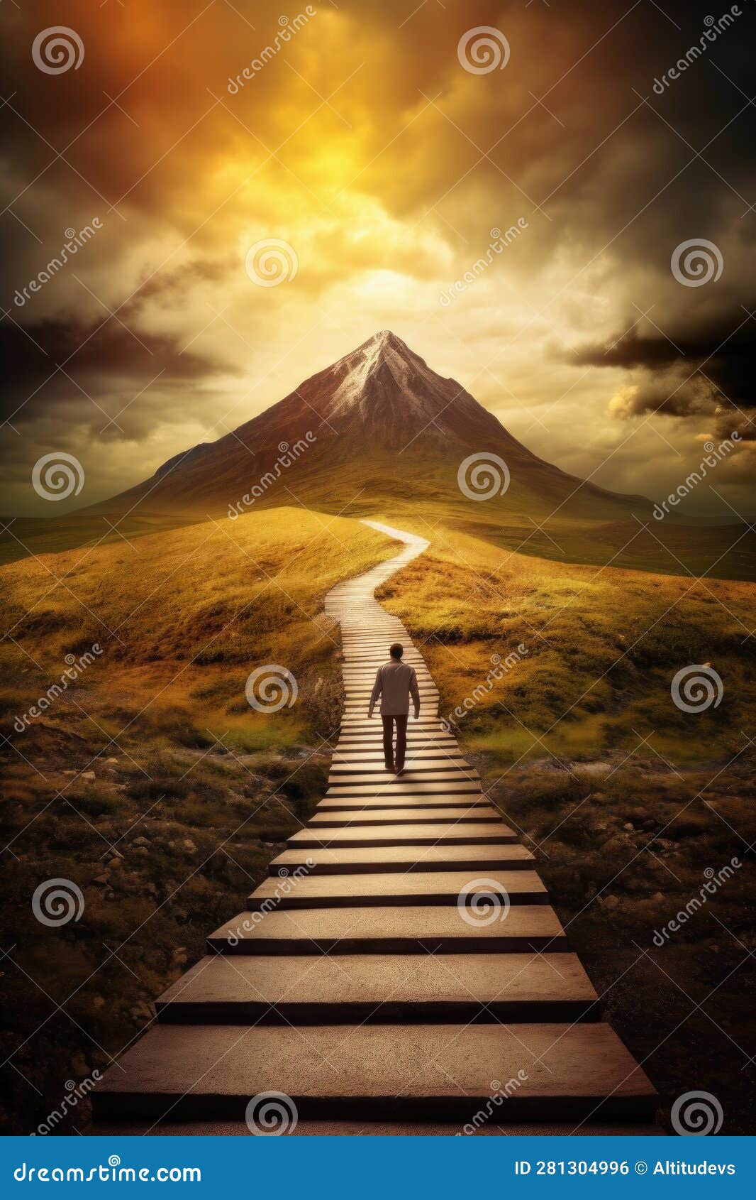 A Roadmap with Highlighted Path Leading To Leadership Stock ...