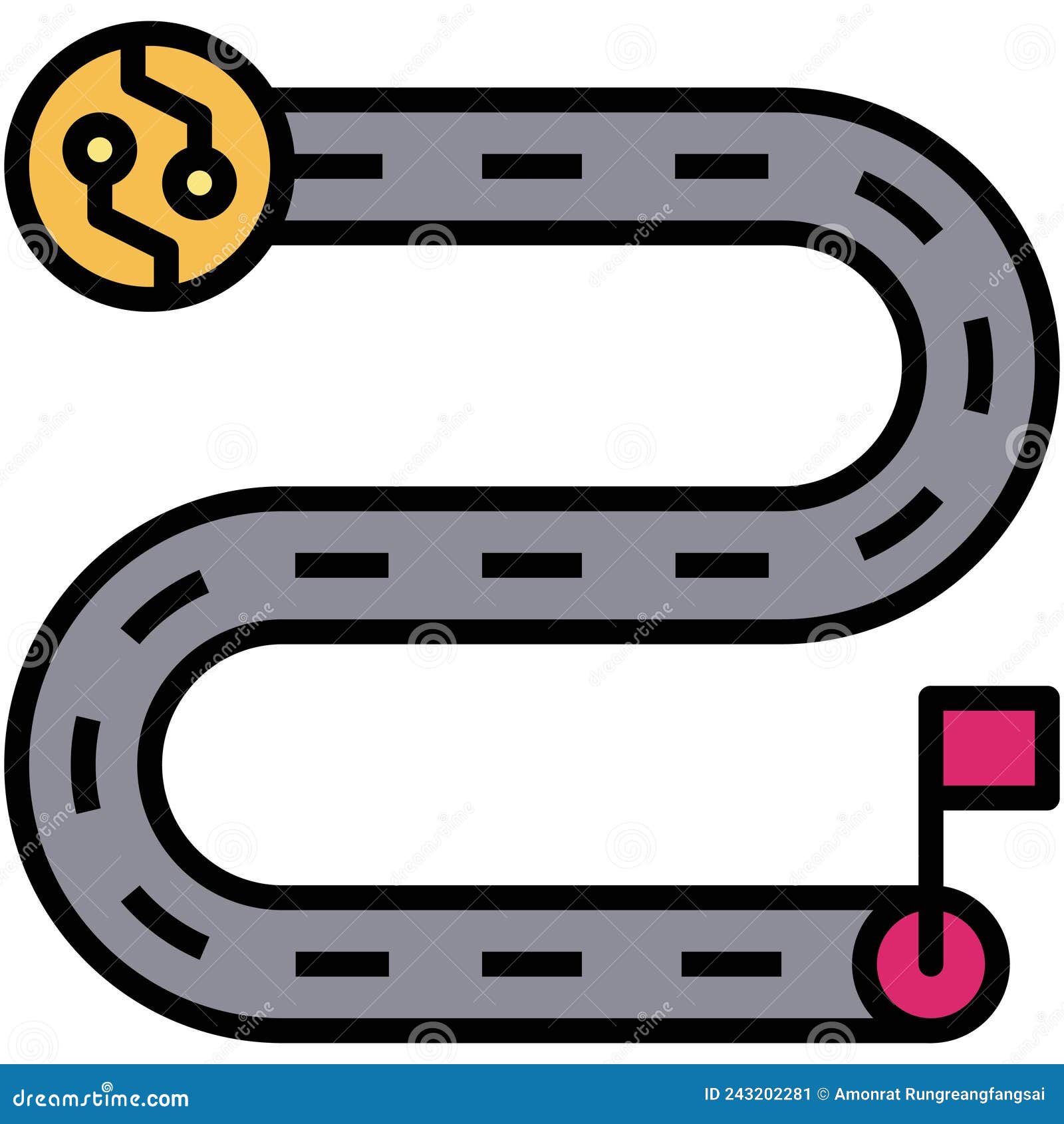 Roadmap Icon. Line Element From Digital Transformation Collection ...