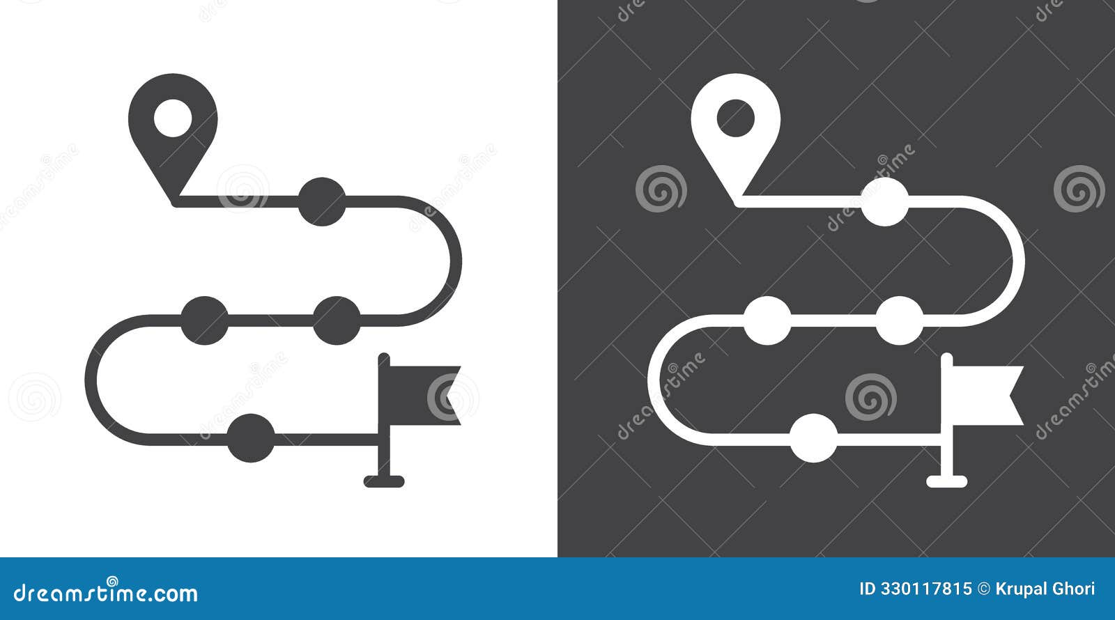 Roadmap Icon Logo Set Vector | CartoonDealer.com #335794542
