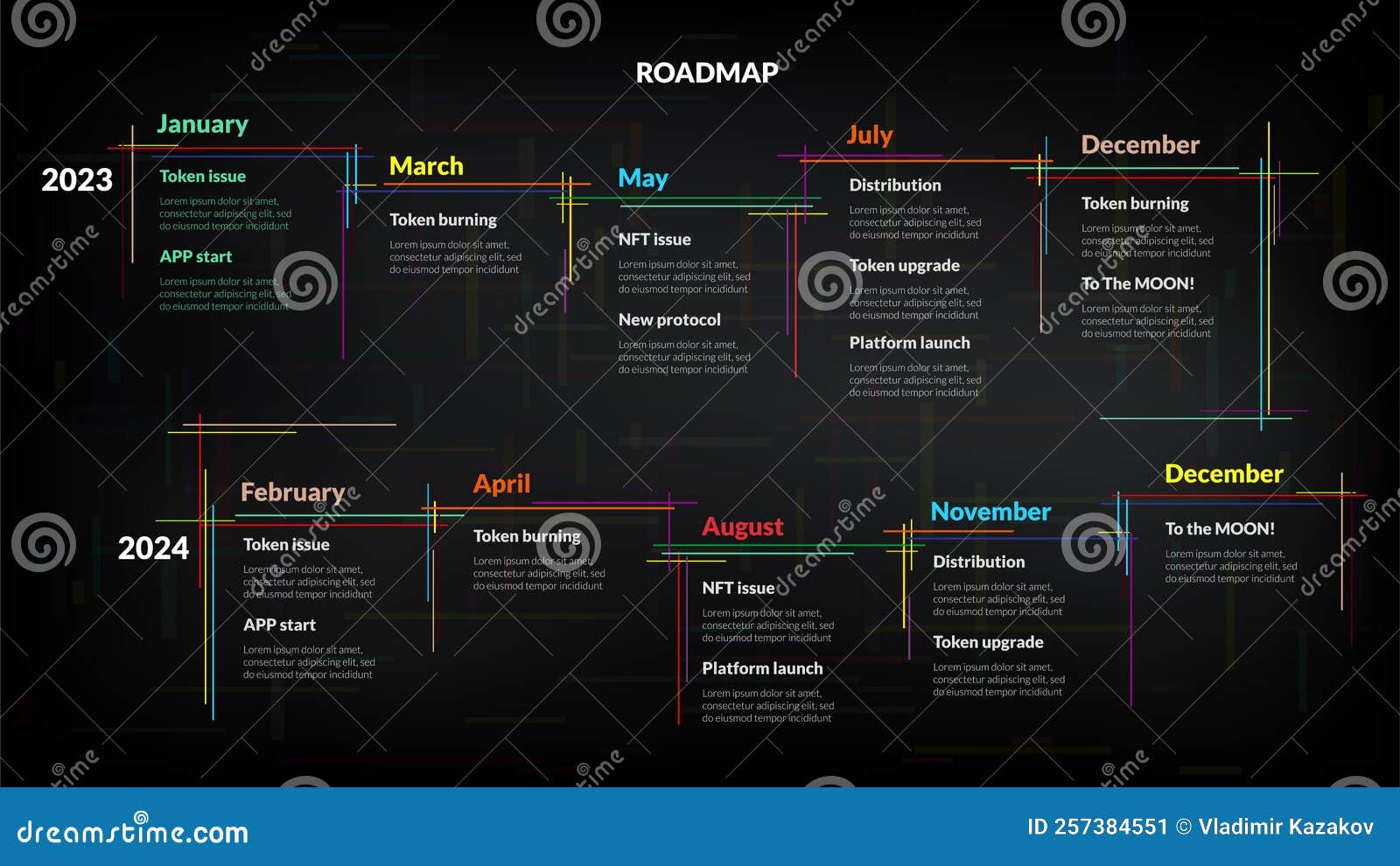 Roadmap With Copy Space On Curved Line And Space Shuttle On Silver ...