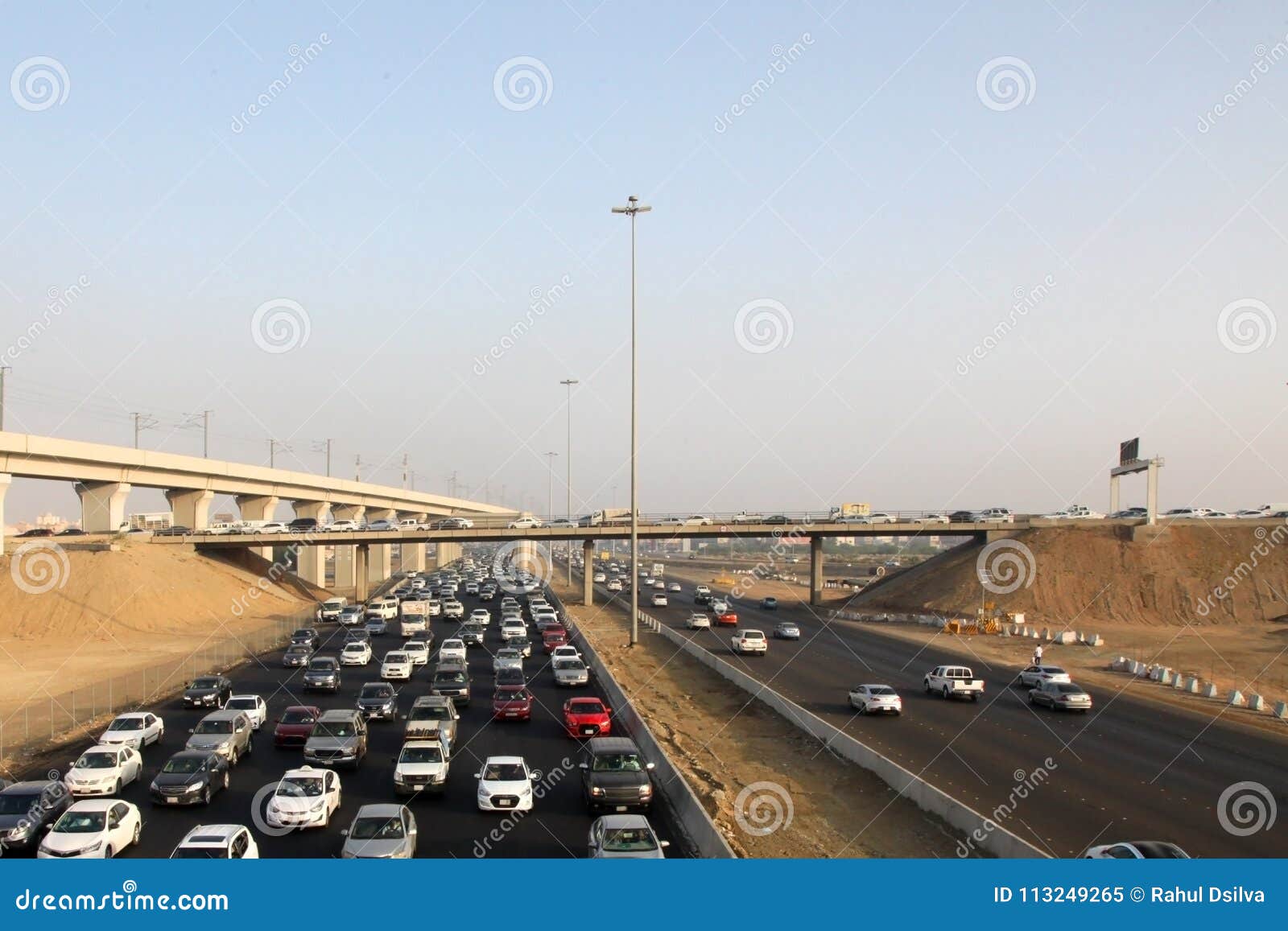 Roads in the Desert at Sunset,Saudi Arabia Jeddah Editorial Image ...