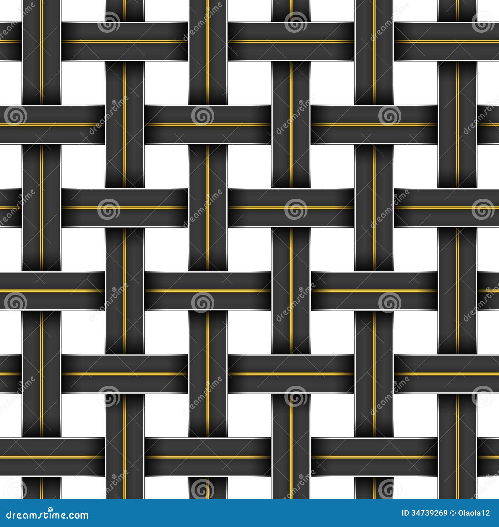 Roads grid stock vector. Illustration of black, decor - 34739269