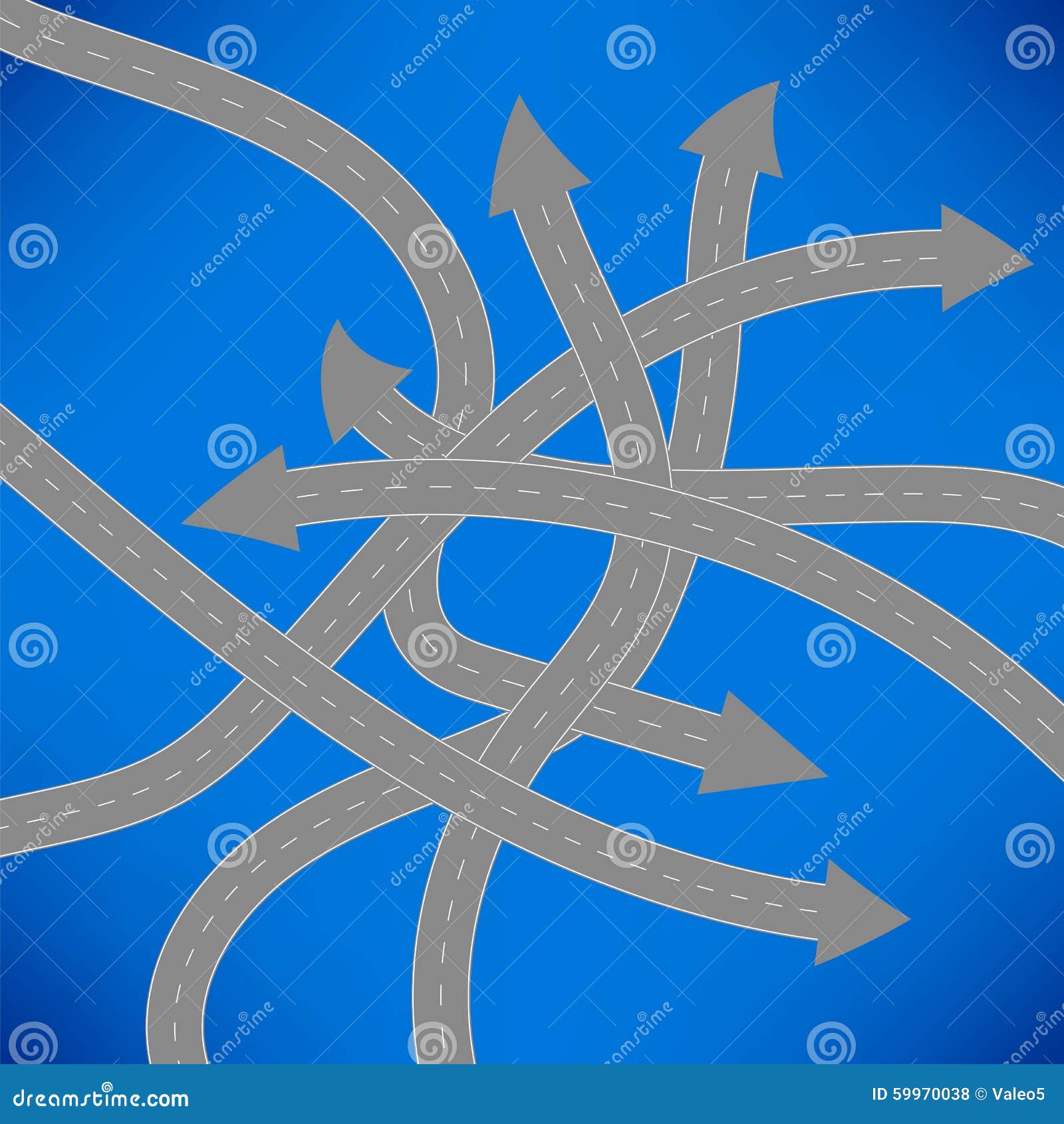 Roads Icon on Blue Background Stock Illustration - Illustration of ...