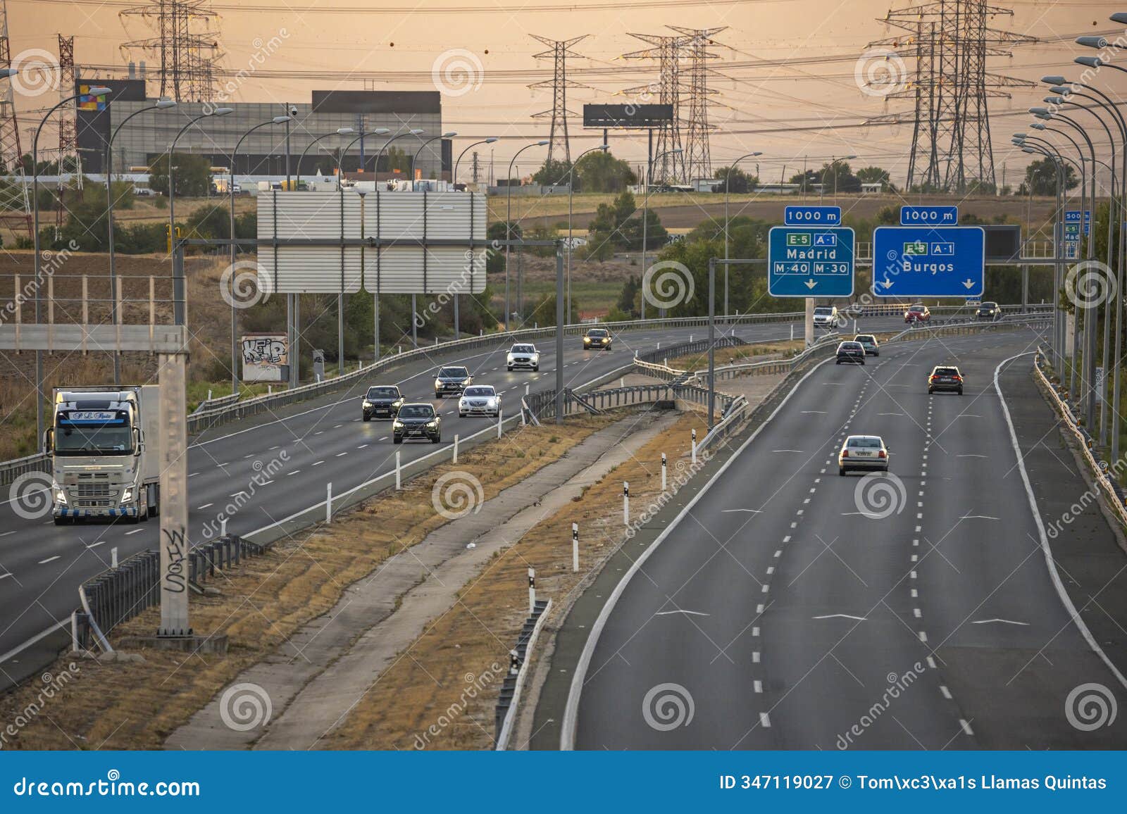 Roads are the Main Roads that Connect Different Geographic Points Stock ...