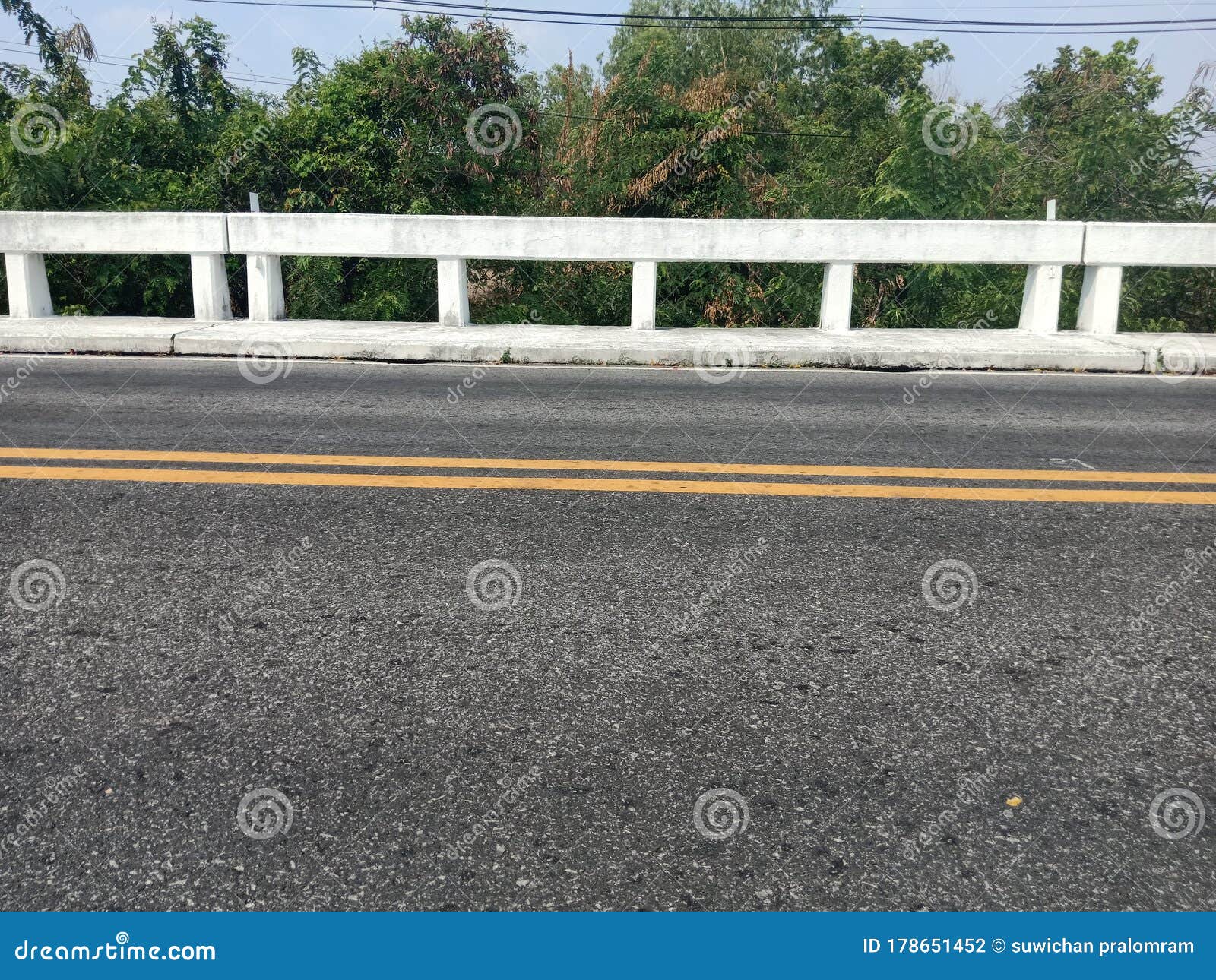 Roads and Railings of Reinforced Concrete Stock Photo - Image of ...