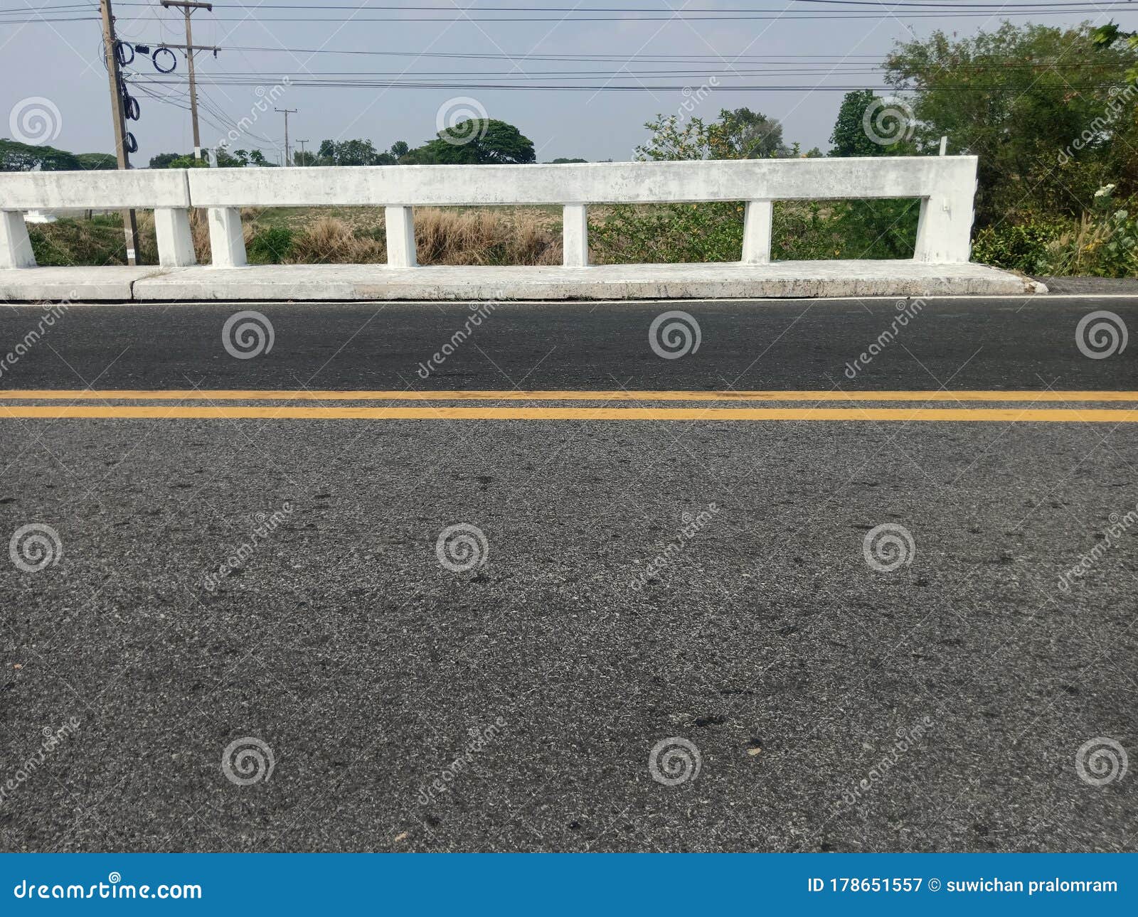 Roads and Railings of Reinforced Concrete Stock Image - Image of ...