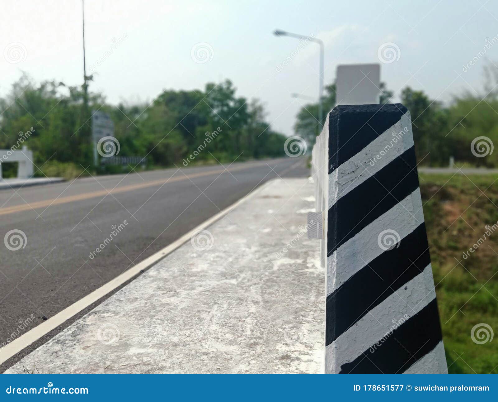Roads and Railings of Reinforced Concrete Stock Image - Image of ...