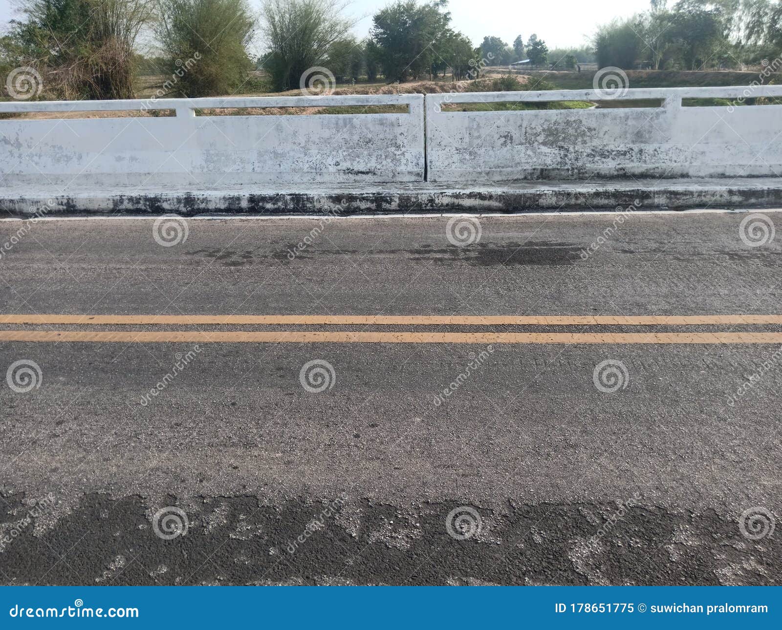 Roads and Railings of Reinforced Concrete Stock Image - Image of cement ...