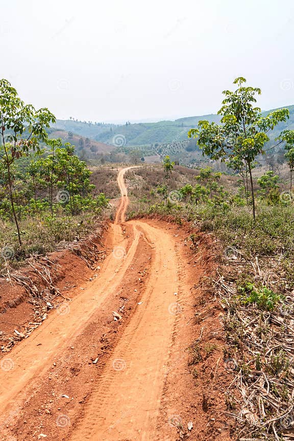 Roads in Rural Areas of Developing Countries Stock Image - Image of ...