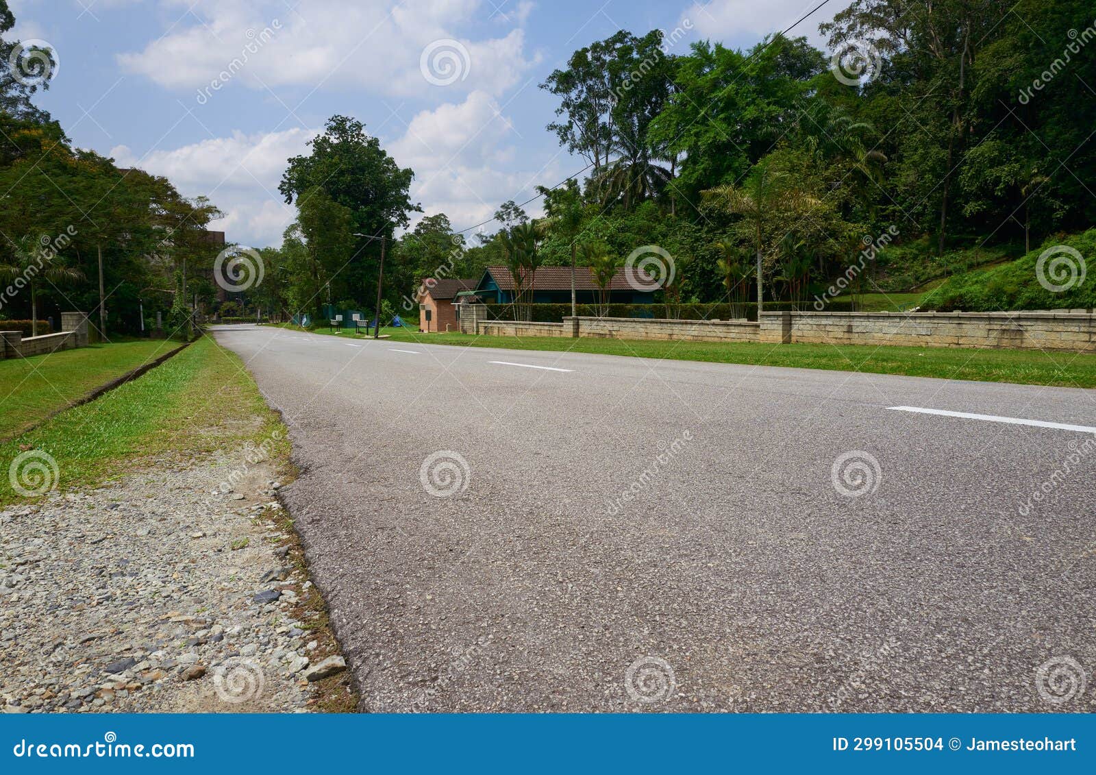Roads in Small Towns and Rural Areas Stock Photo - Image of route ...