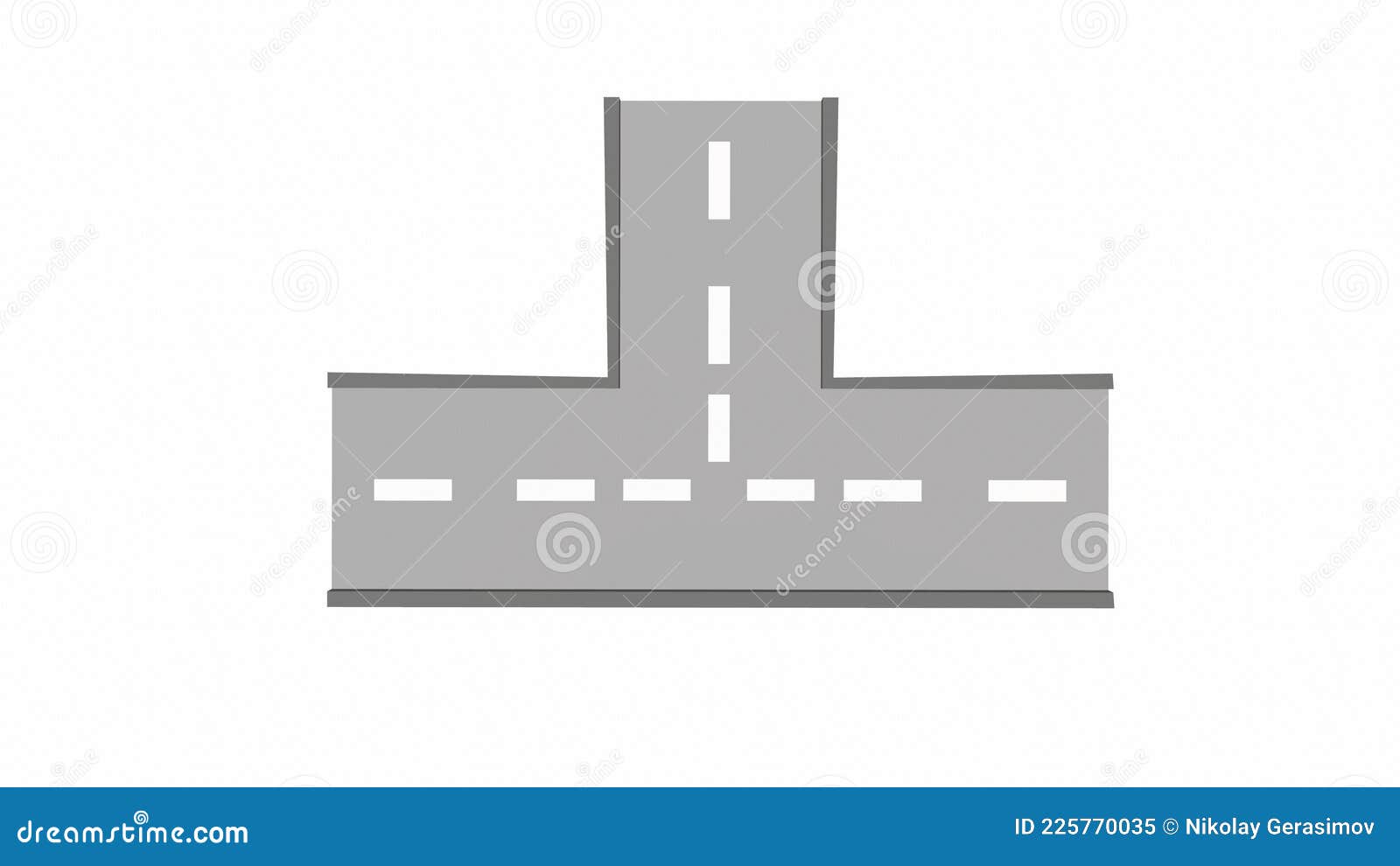 Roads and Streets in Many Different Corners 3d-rendering Stock ...