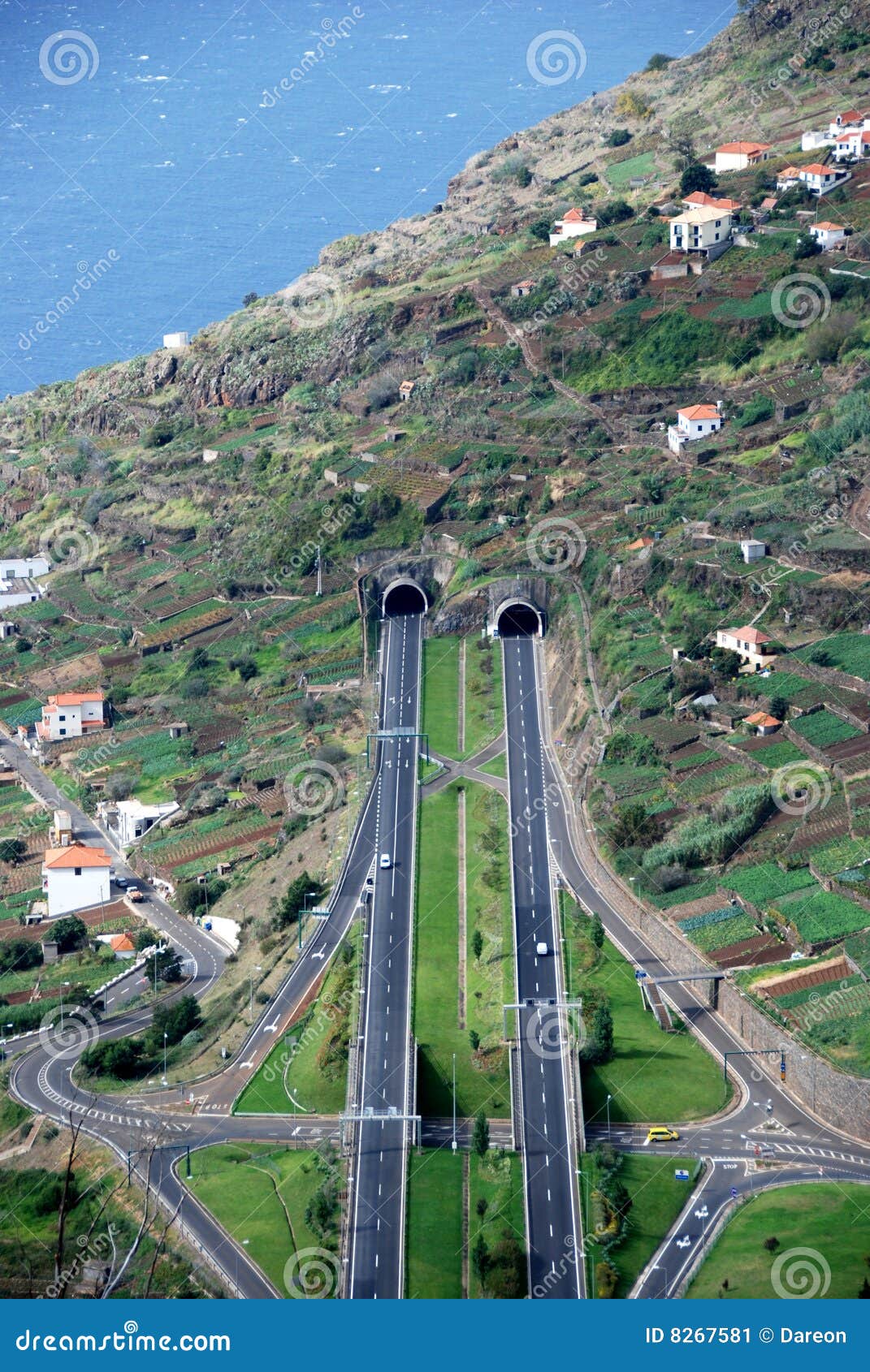 Mountain Highway Roads Madeira Island Portugal Stock Photos - Free ...