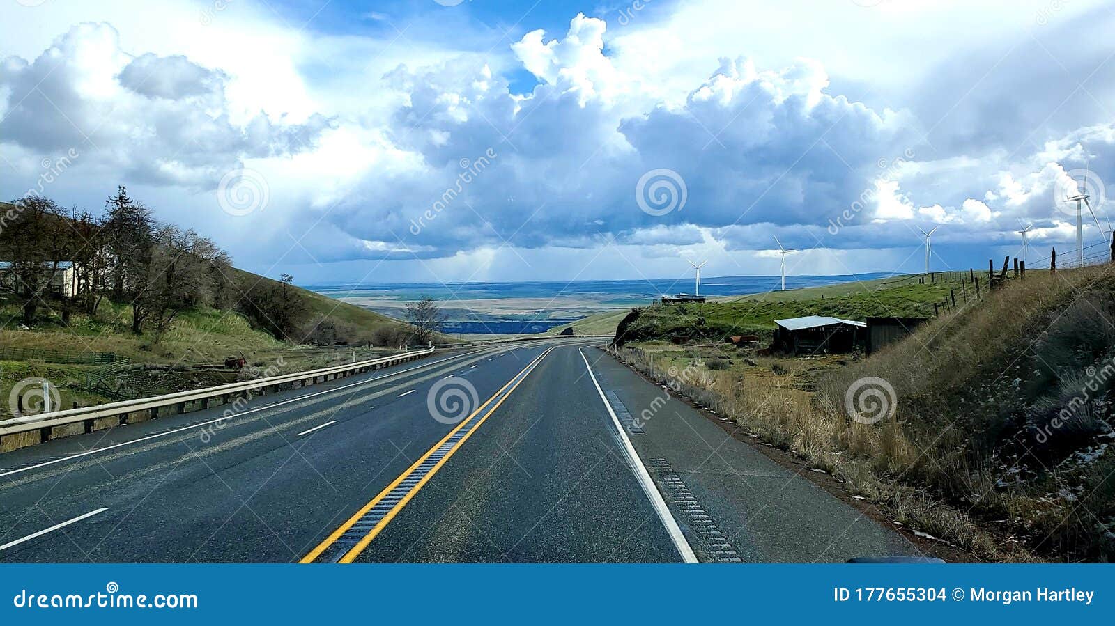 The roads of Washington stock photo. Image of stormy - 177655304