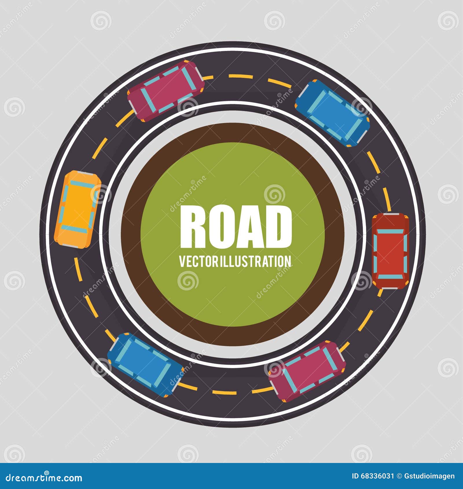Roads and ways design stock illustration. Illustration of design - 68336031