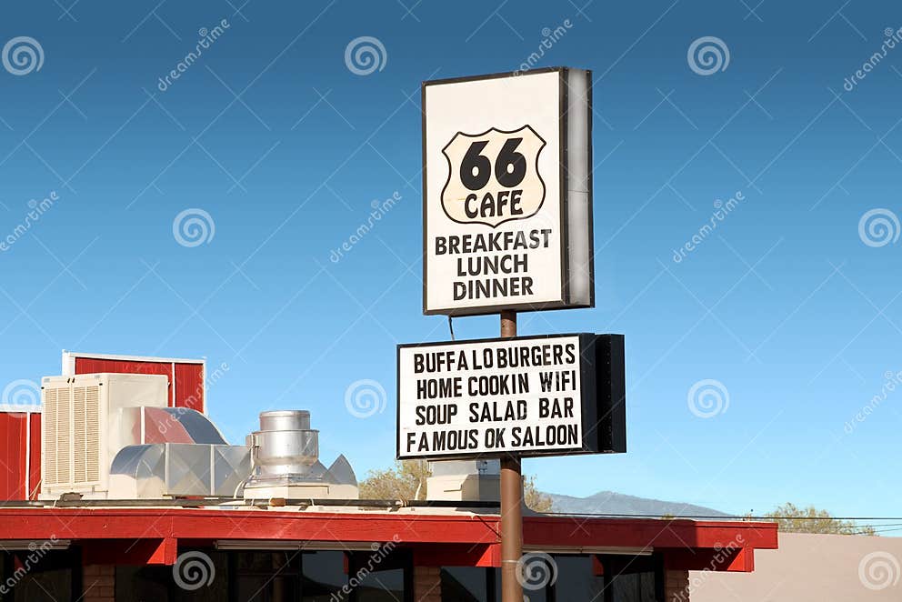 Roadside Cafe Sign stock photo. Image of west, cafe, antique - 13884132