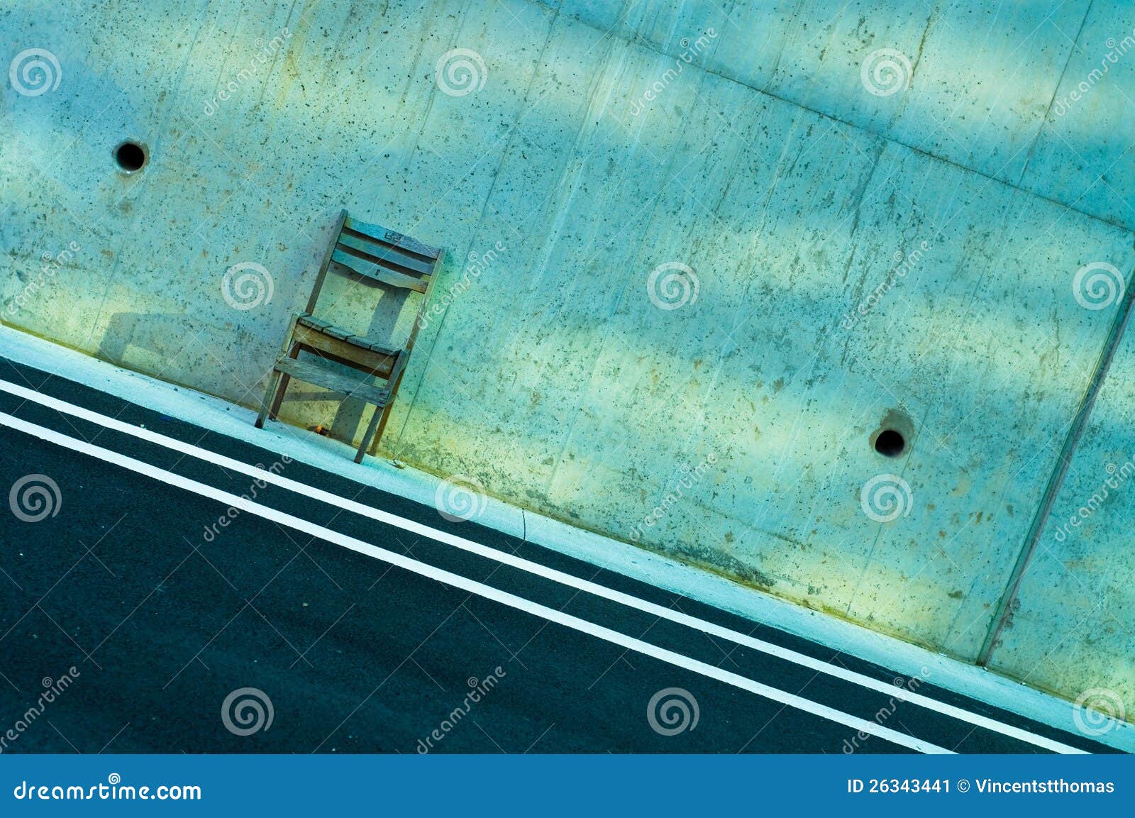 Roadside Chair stock image. Image of asphalt, highway - 26343441