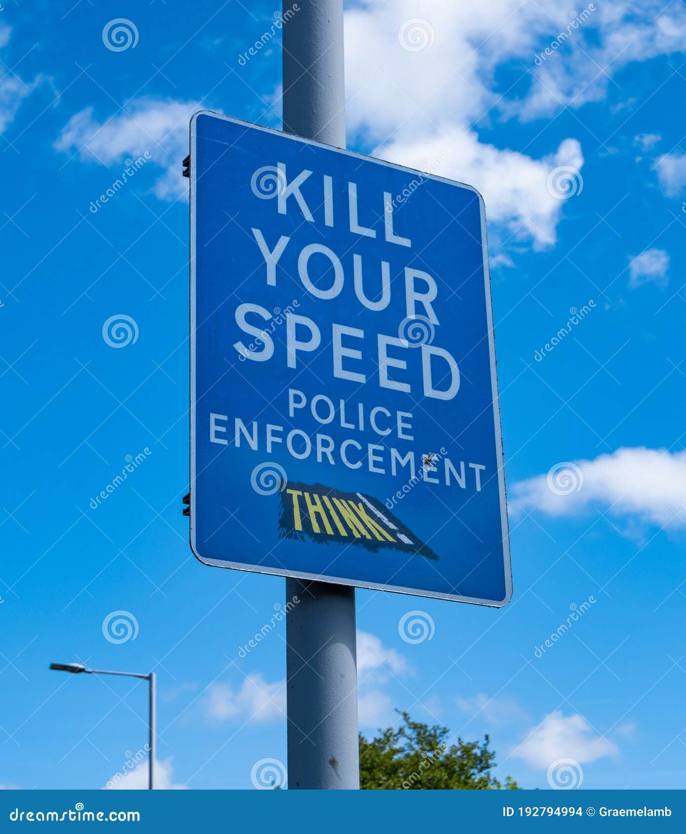 Kill Your Speed Not A Child Road Sign. School Safety Traffic Calming ...