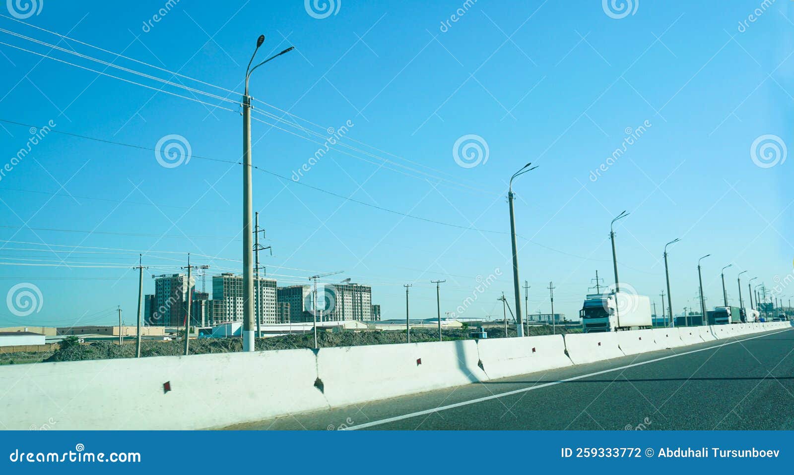 Roadside lights stock photo. Image of safety, business - 259333772