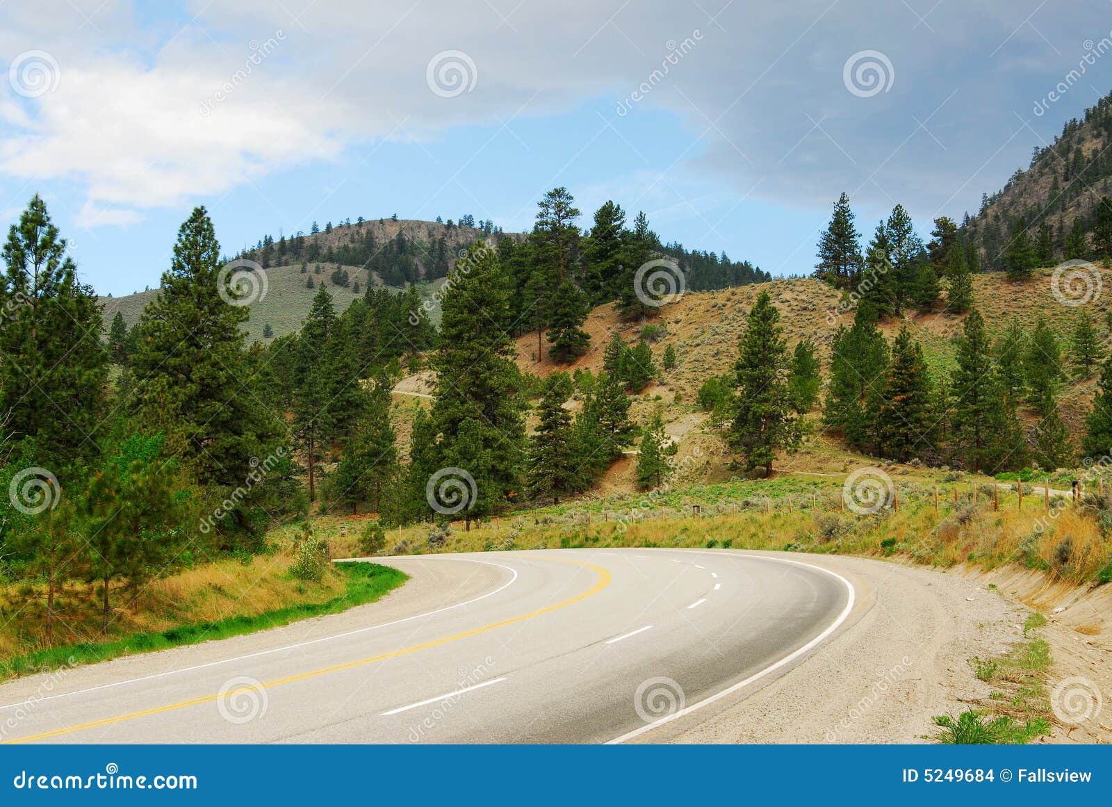 Roadside mountain view stock photo. Image of nature, scene - 5249684