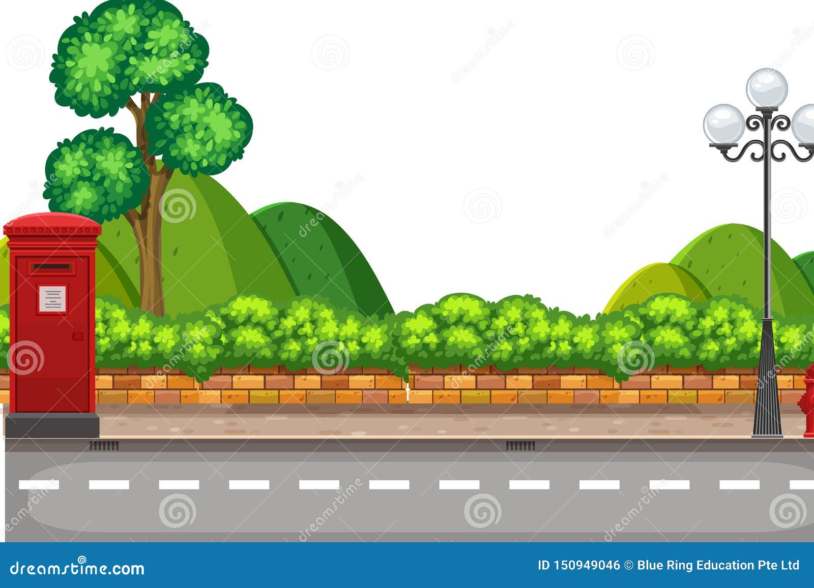 Animated Road Side View