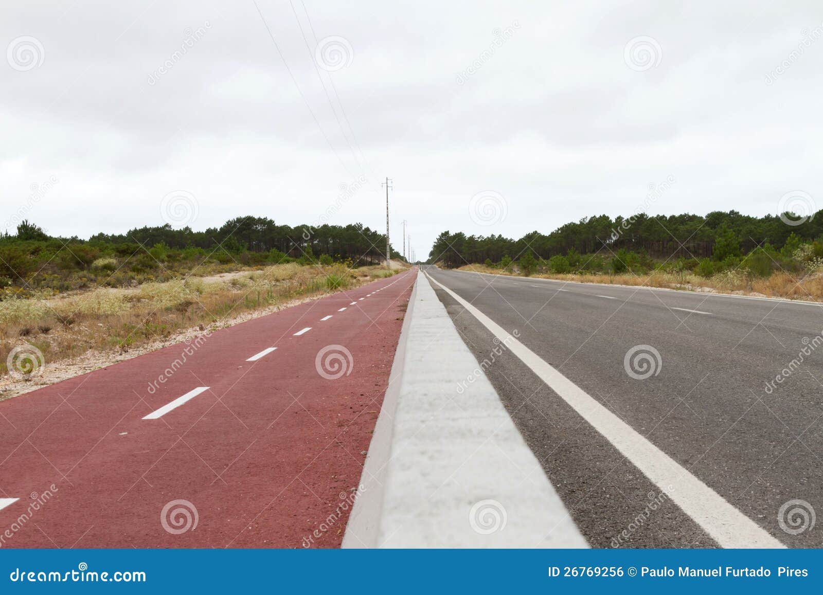 Roadside Red cycle stock photo. Image of transportation - 26769256